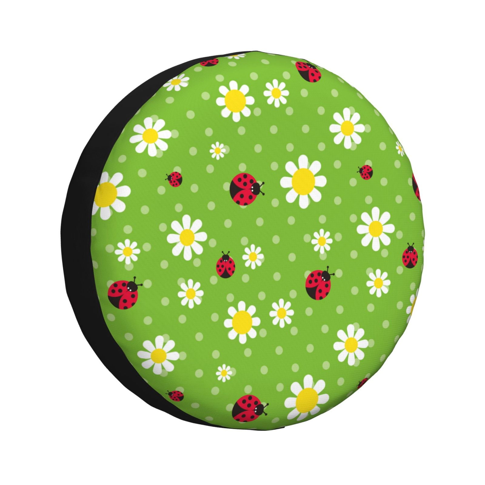 Yiaed Daisies And Ladybugs Print Print Tire Wheel Cover, tire covers ...