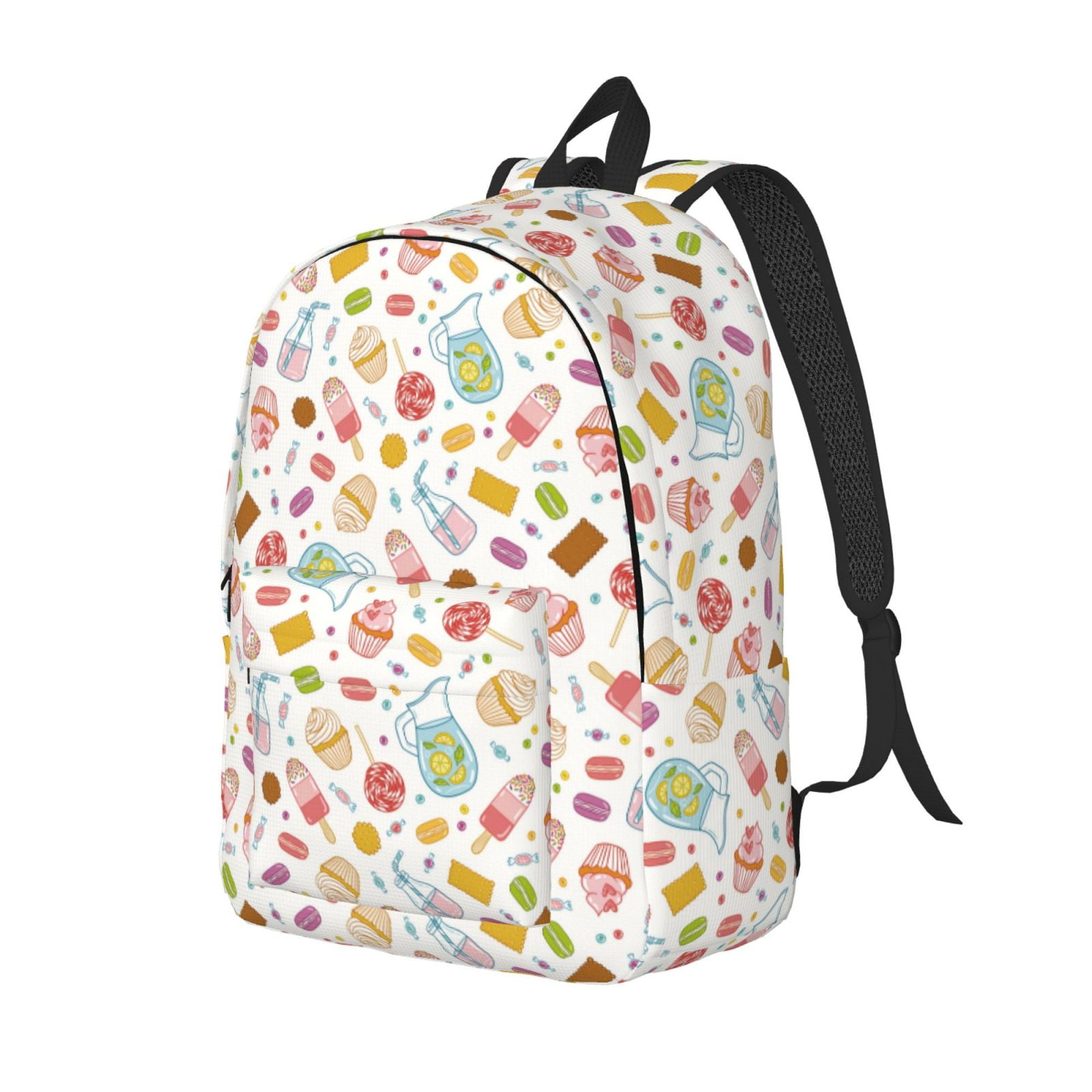 Yiaed Dessert Print Print Laptop Backpack Travel Canvas Backpack ...