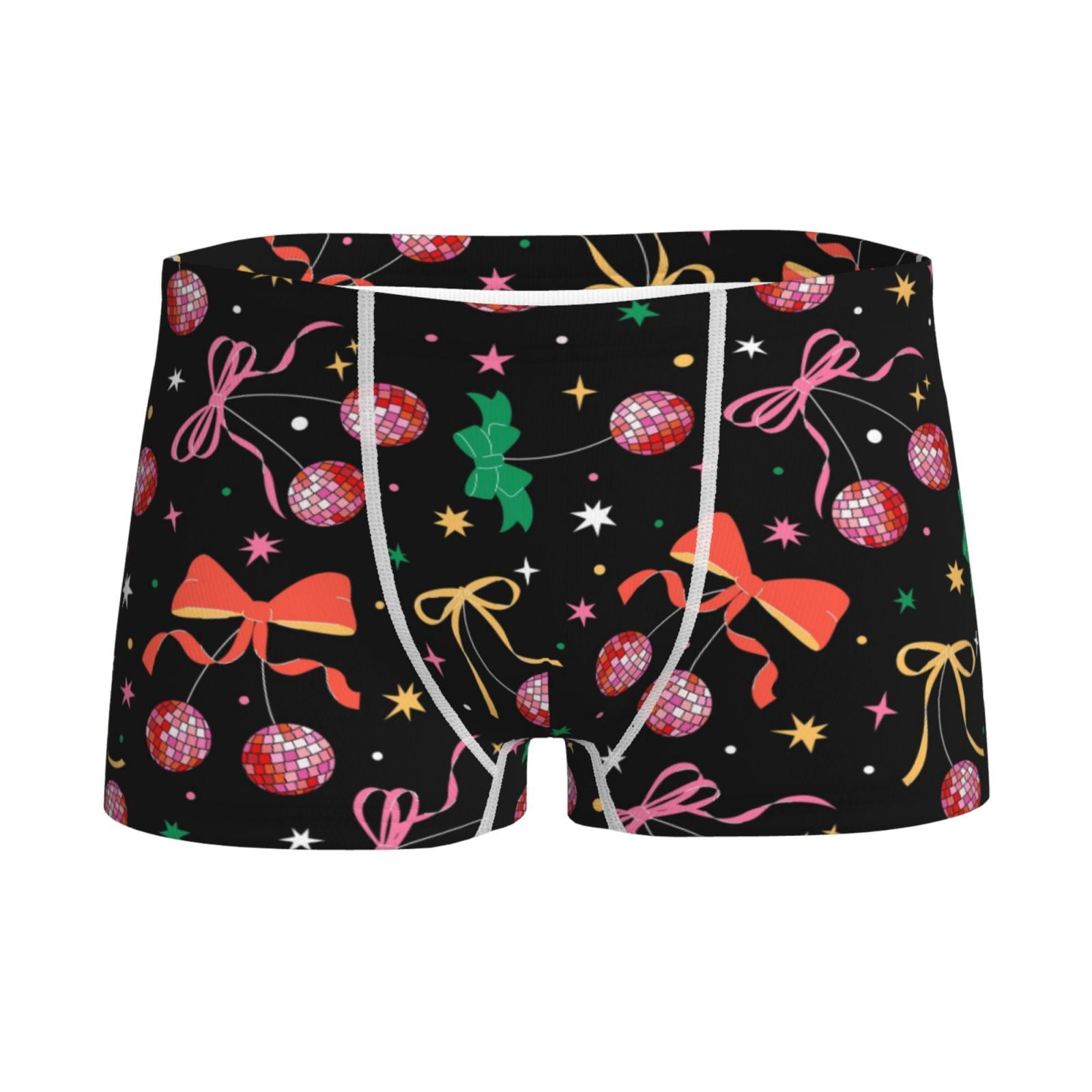 Yiaed Disco Mirror Ball Print Boys' Boxer Briefs Cotton Casual Stretch ...