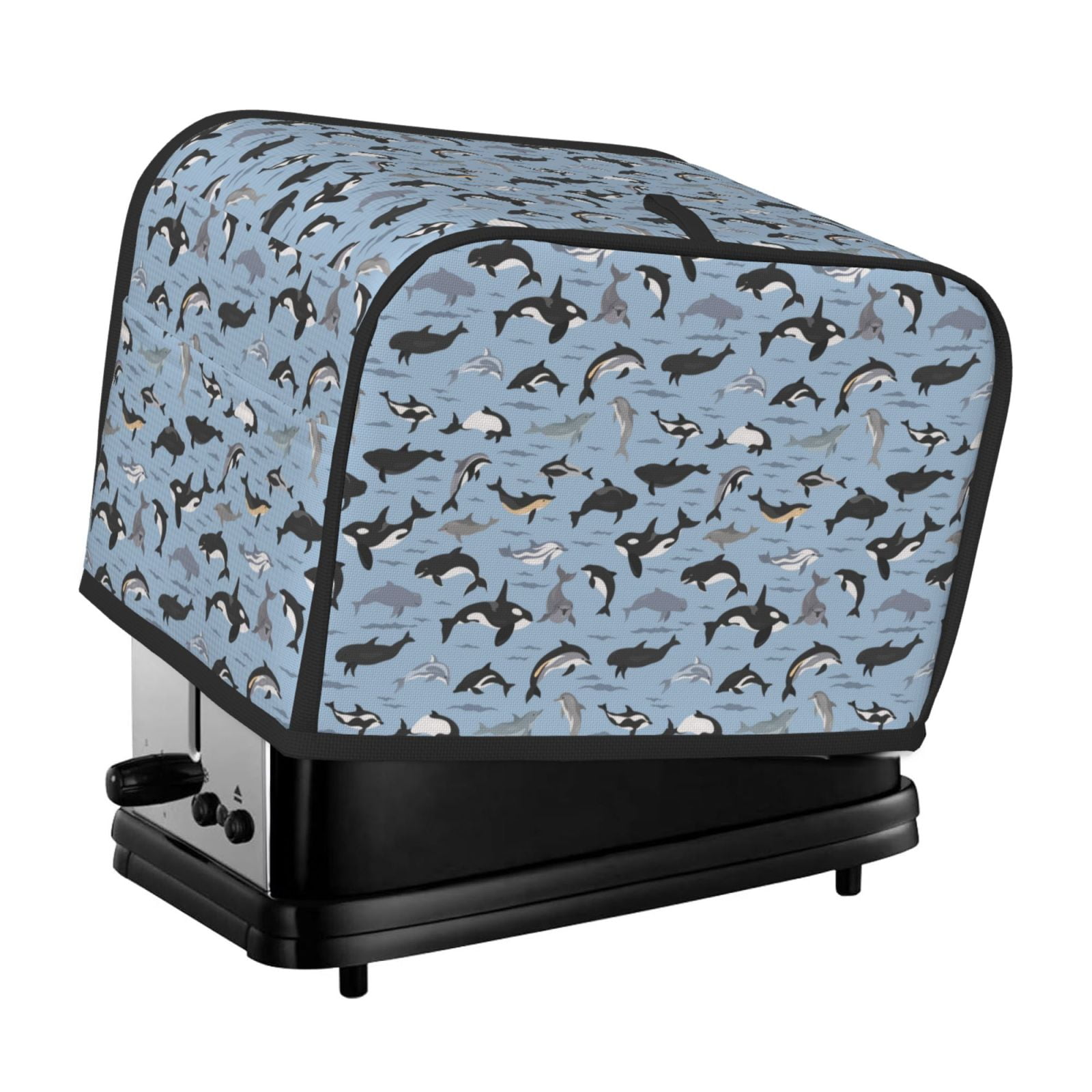 Yiaed Dolphins Print Two Slice Bread Machine Cover, Universal Size ...