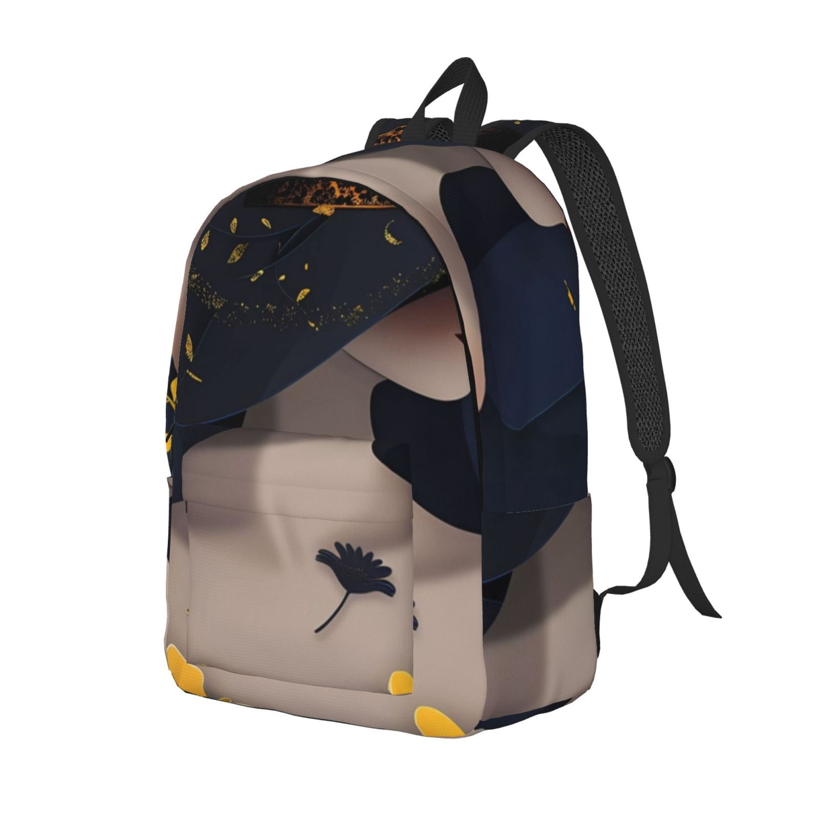 Yiaed Elegant Lady With Hat Print Laptop Backpack Travel Canvas ...