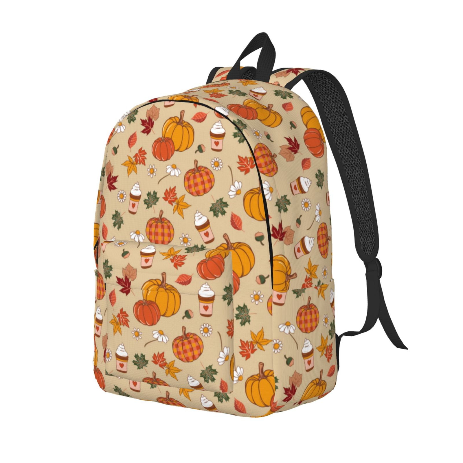 Yiaed Fall Autumn Print Laptop Backpack Travel Canvas Backpack Vintage ...