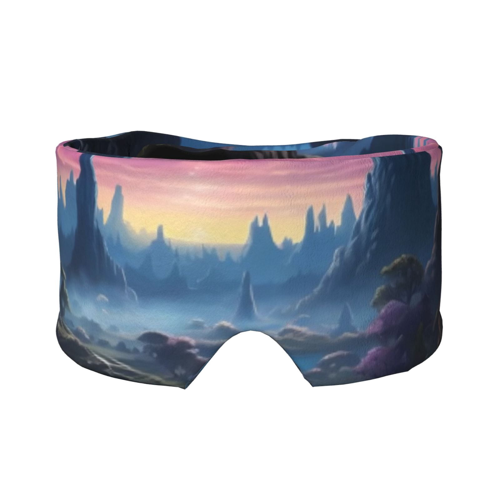 Yiaed Fantasy Landscape Starry Night Print Sleep Mask Blackout - Soft ...