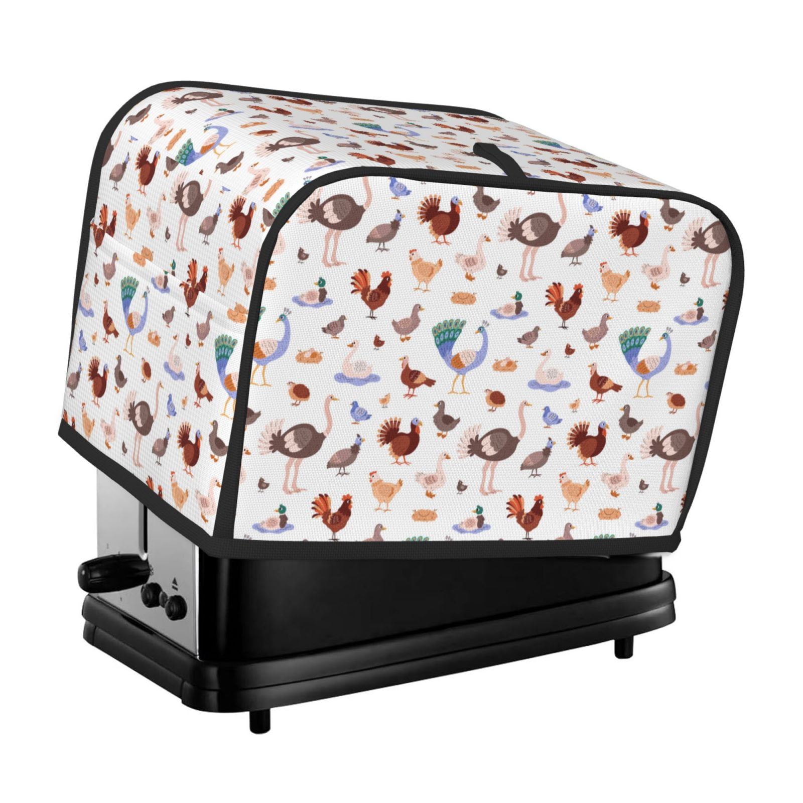 Yiaed Farm Birds Goose Print Two Slice Bread Machine Cover, Universal ...