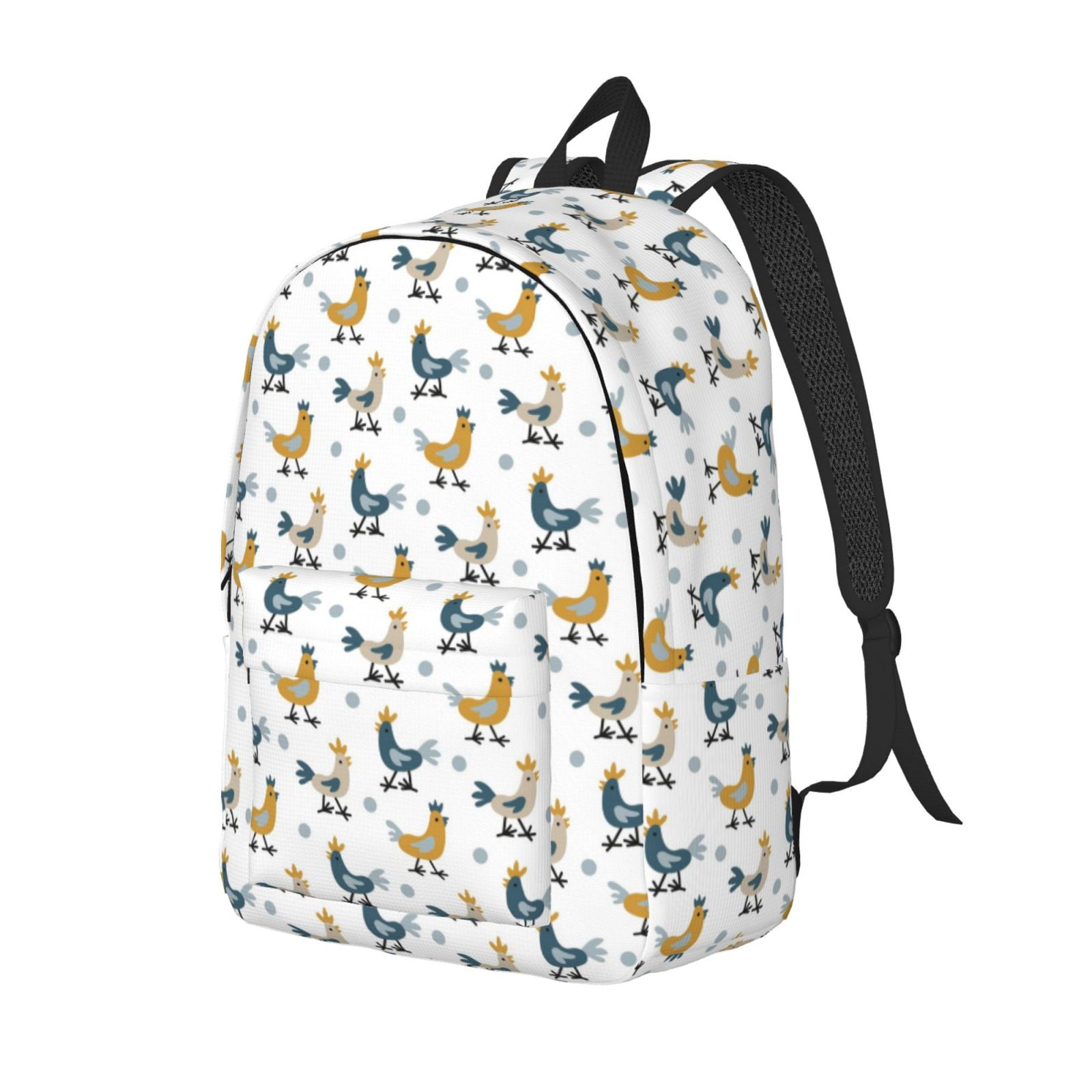 Yiaed Farm Roosters Print Print Laptop Backpack Travel Canvas Backpack ...