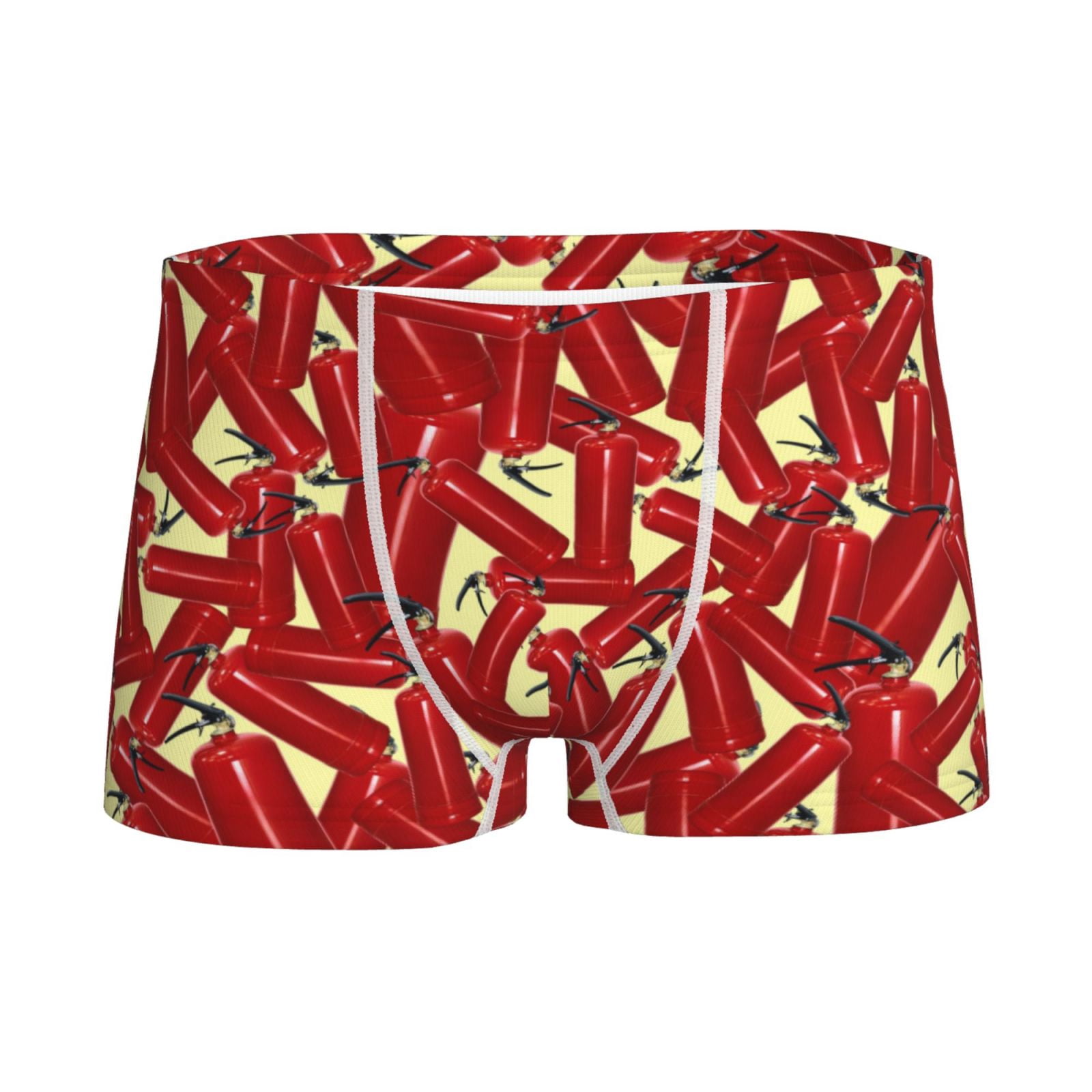 Yiaed Fire Extinguisher Print Boys' Boxer Briefs Cotton Casual Stretch ...