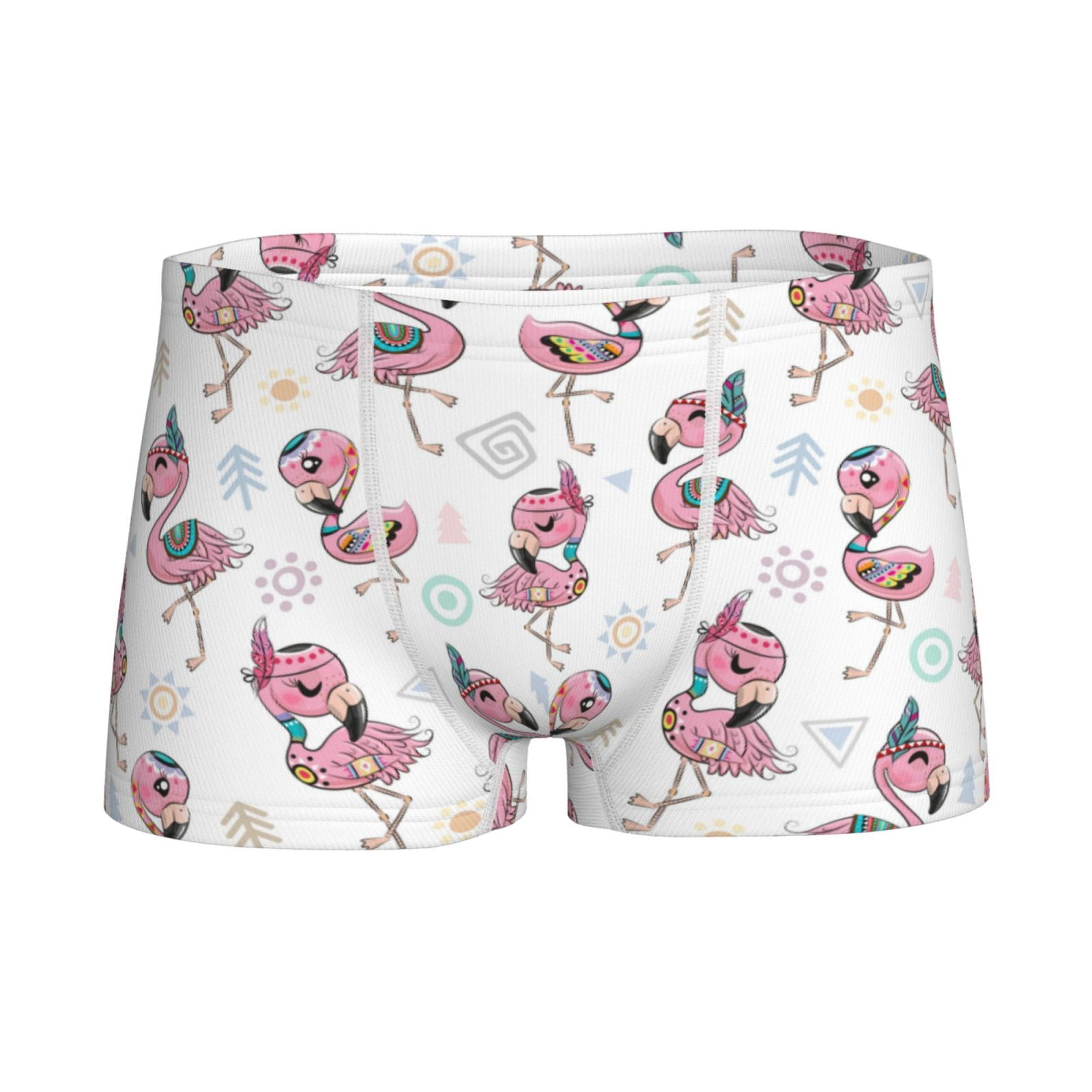 Yiaed Flamingos Tribal Print Boys' Boxer Briefs Cotton Casual Stretch ...