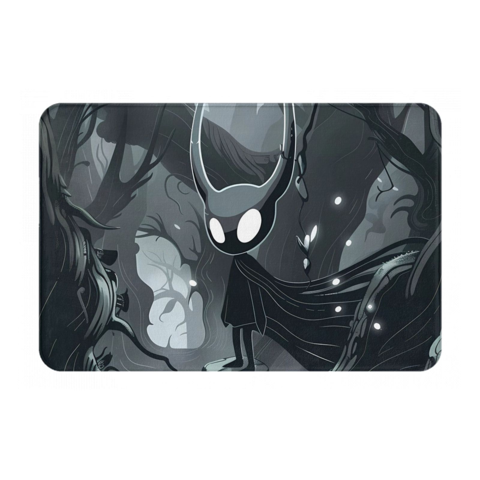 Yiaed Forest Black Ghost Warrior Print Flannel Doormat Mat Outdoor ...