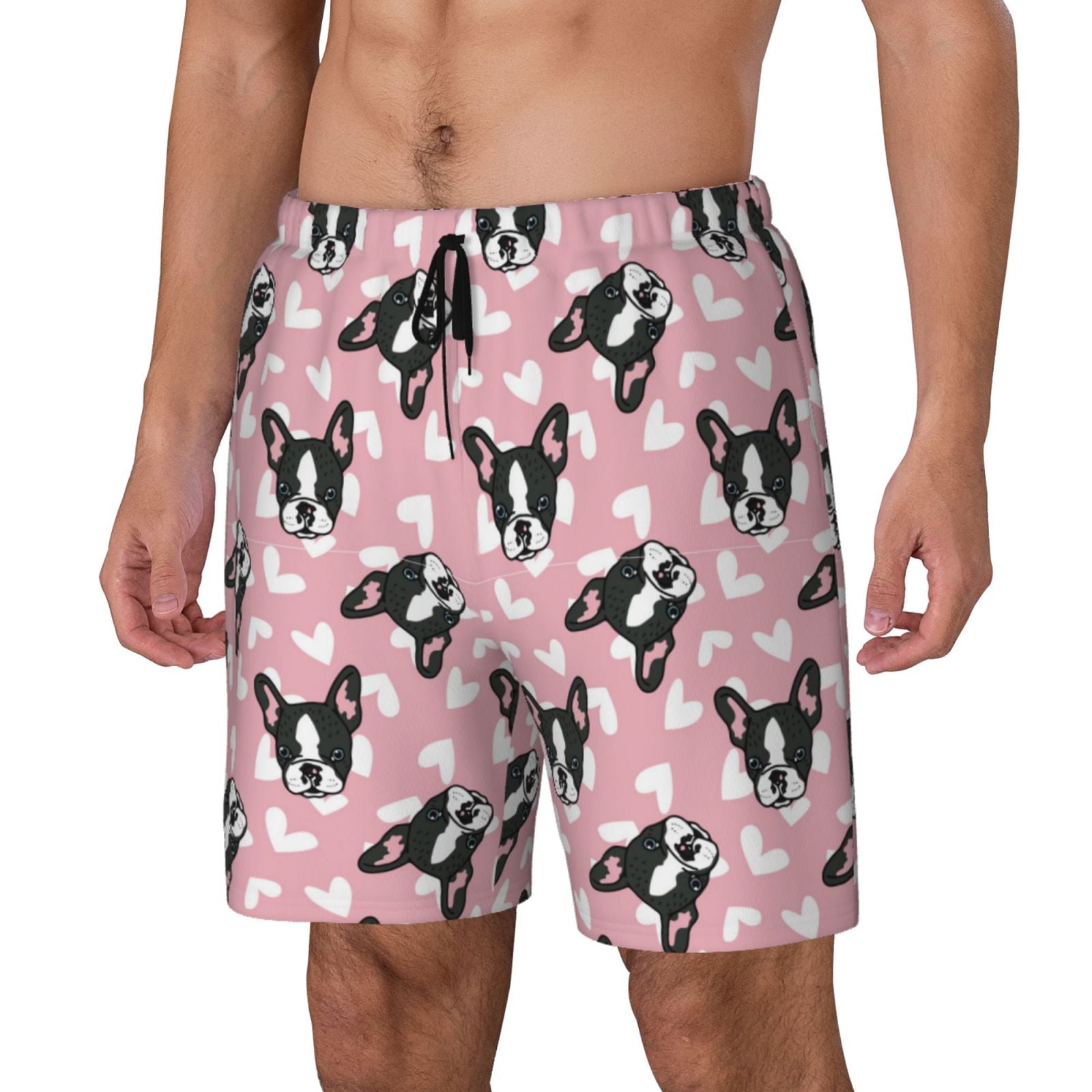 Yiaed French Bulldog Print Mens Swim Trunks Bathing Suit Compression ...