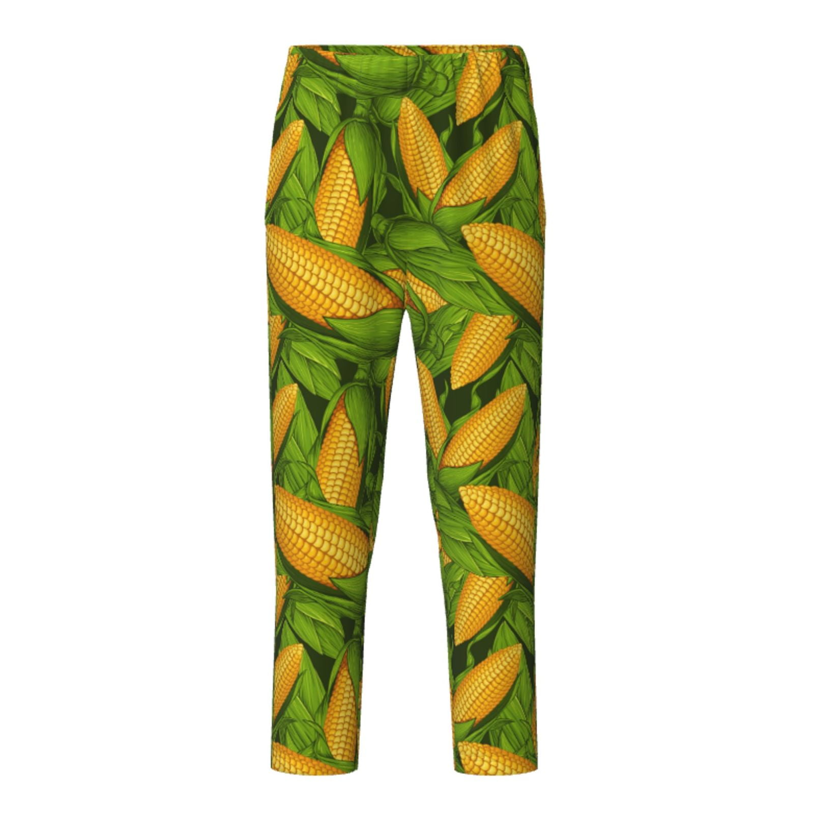 Yiaed Fresh Corn 1 Print Teenagers' Lounge Pants, Loose PJ Bottoms ...