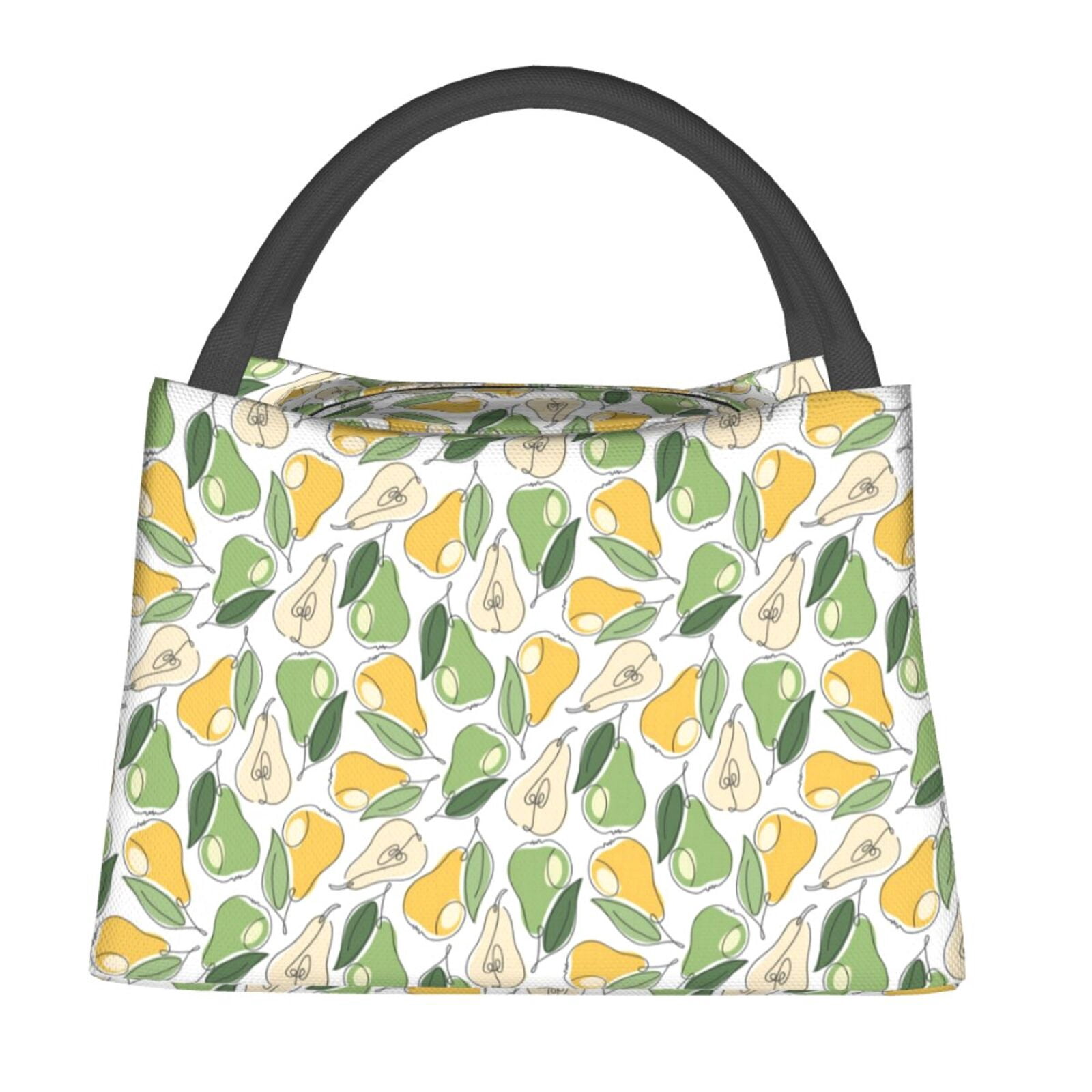 Yiaed Fruit Pears Print Lunch box lunch bag Portable Insulated Lunch ...