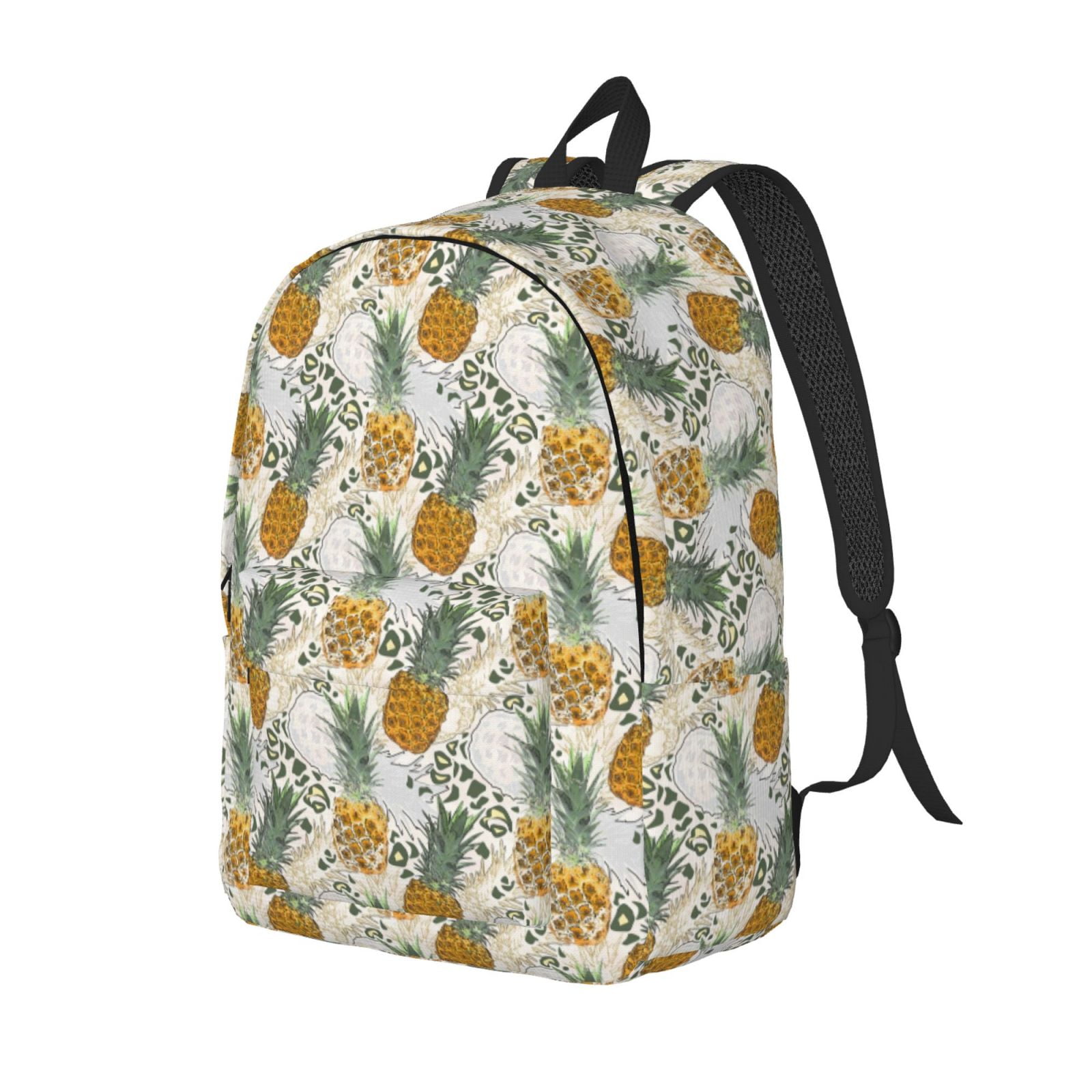 Yiaed Fruit Pineapples Print Laptop Backpack Travel Canvas Backpack ...
