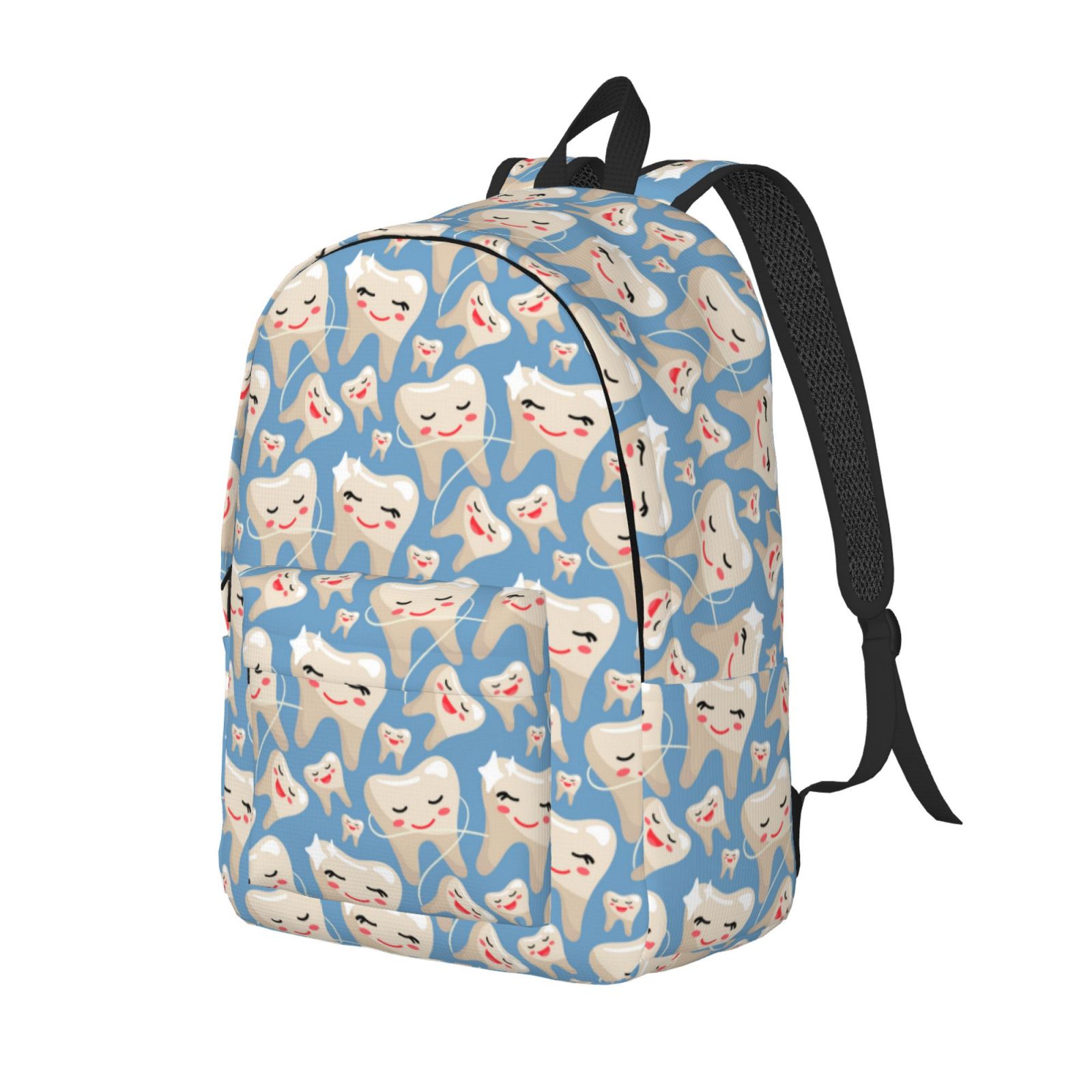 Yiaed Funny Cute Healthy Teeth Print Print Laptop Backpack Travel ...
