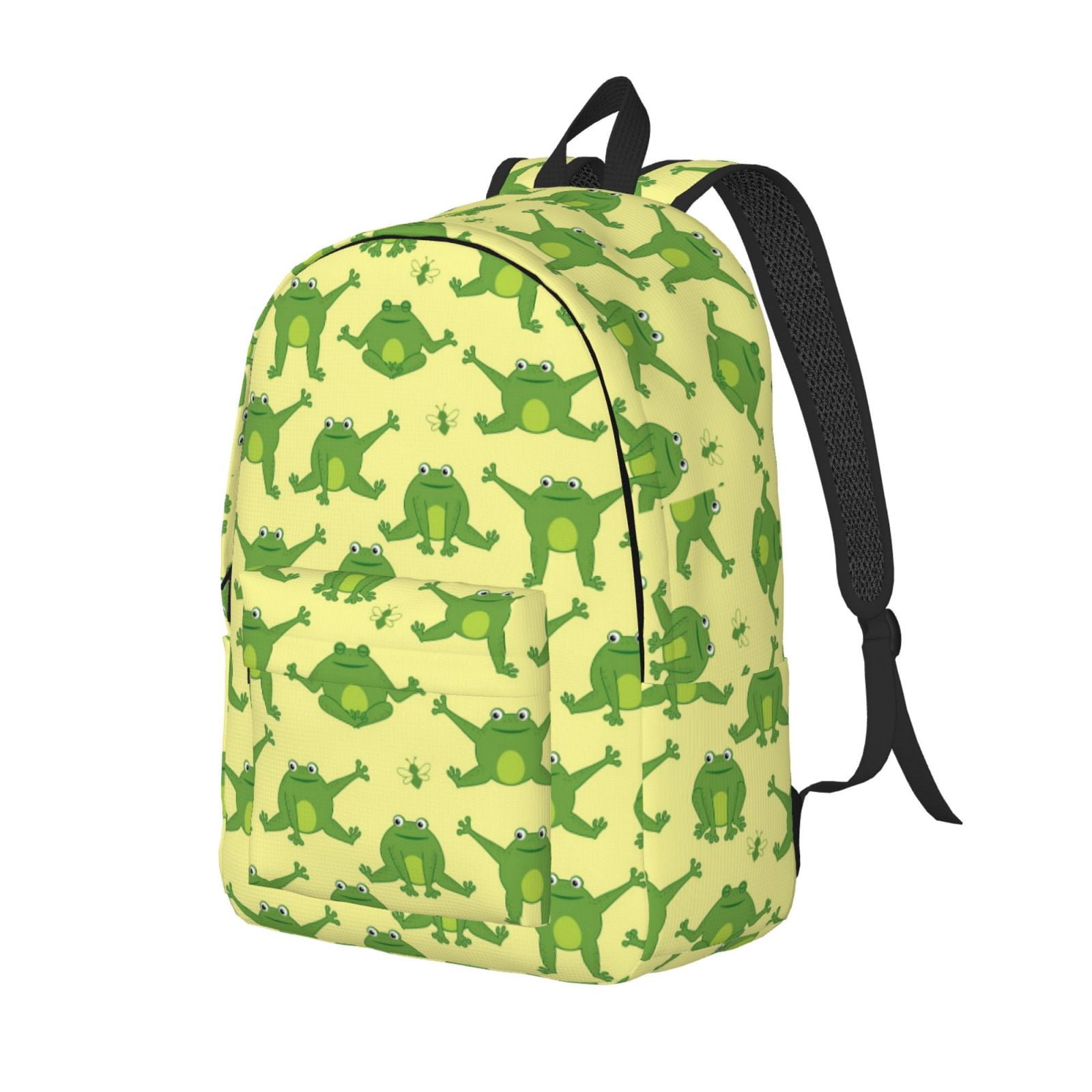 Yiaed Funny Frogs Print Print Laptop Backpack Travel Canvas Backpack ...