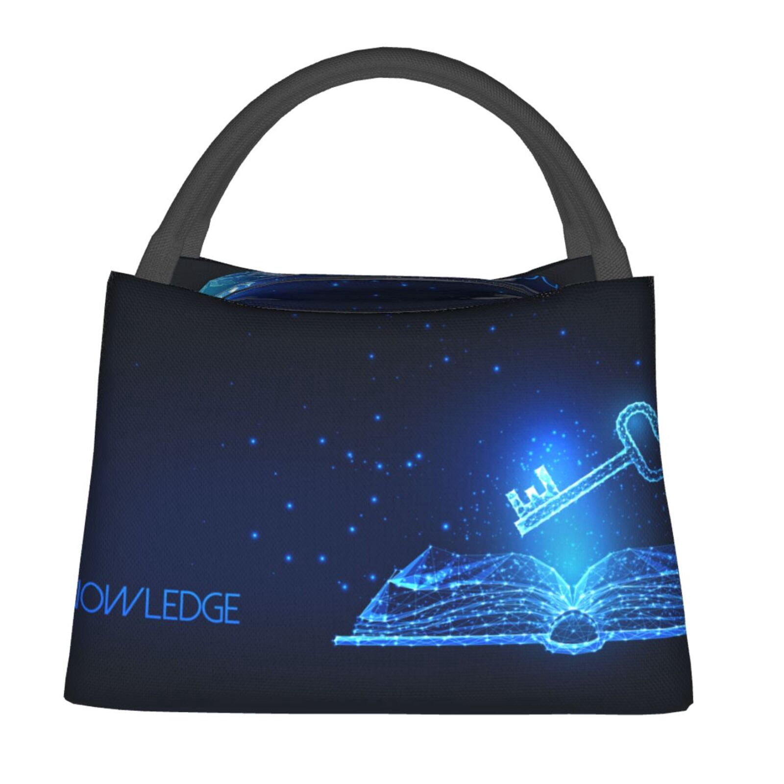 Yiaed Futuristic Book Knowledge Print Lunch box lunch bag Portable ...
