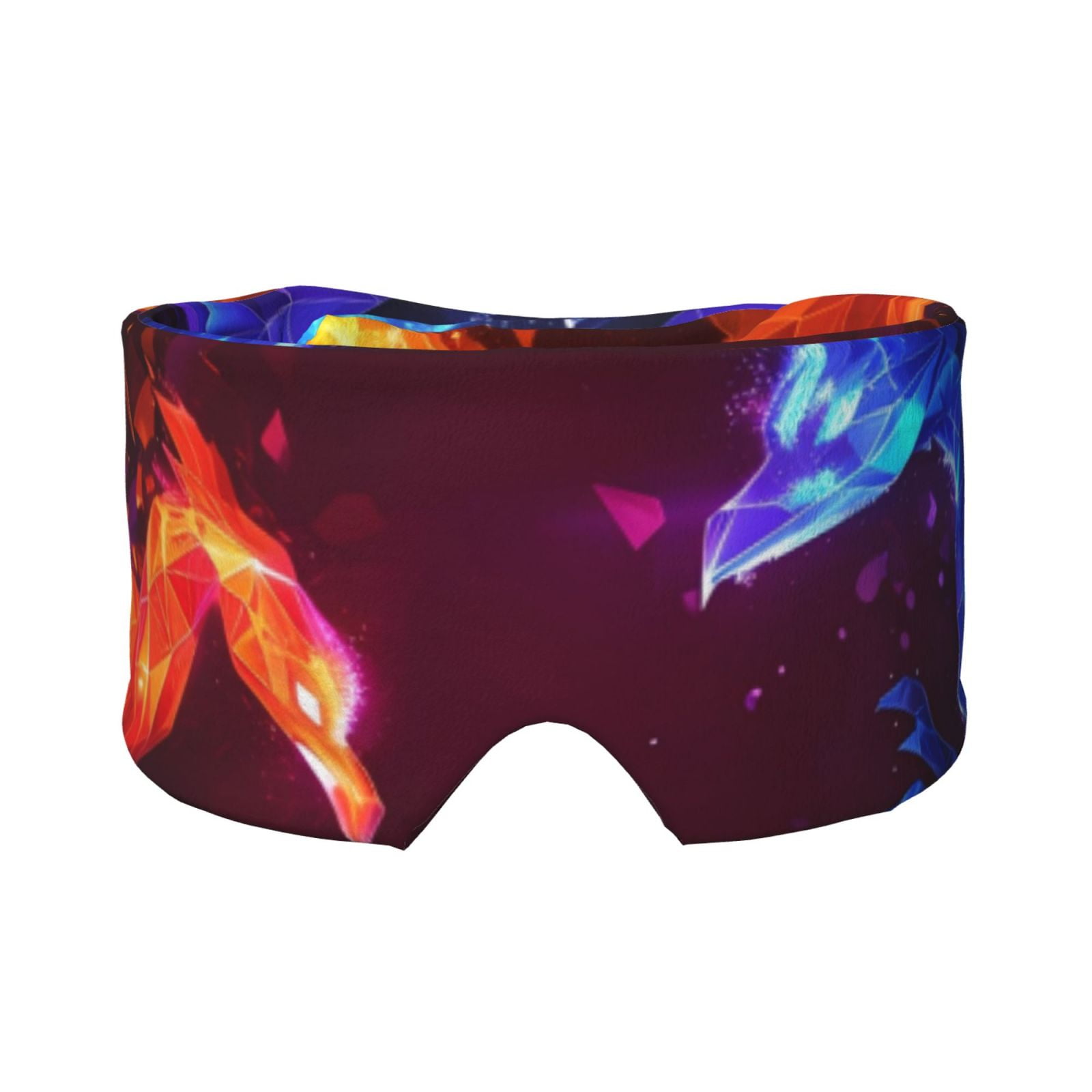 Yiaed Futuristic Red And Blue Bird Print Sleep Mask Blackout - Soft Eye ...