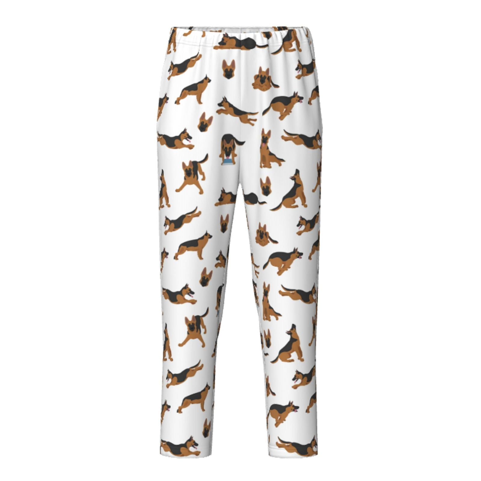 Yiaed German Shepherd Dog Print Teenagers' Lounge Pants, Loose PJ ...