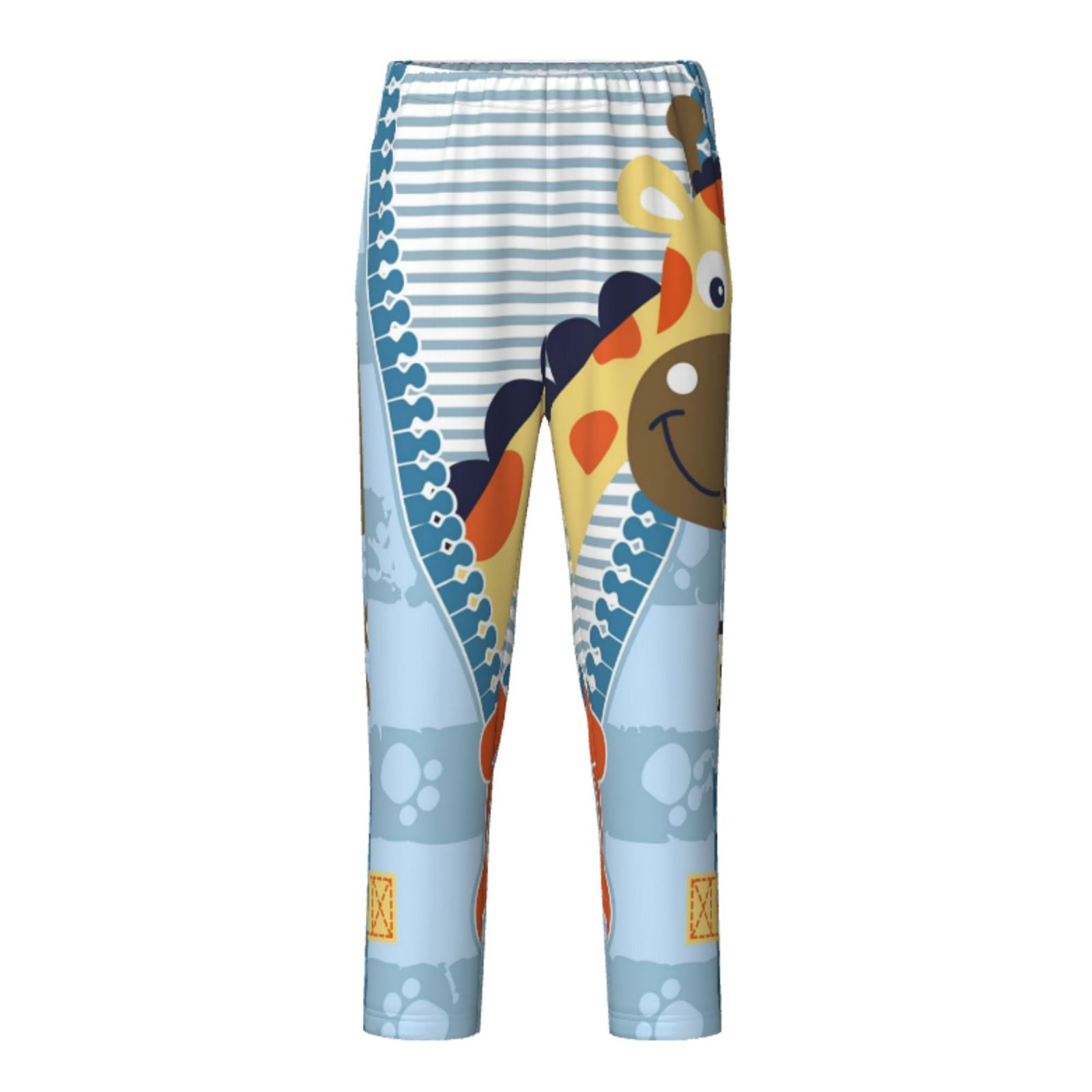 Yiaed Giraffe Come Out From Zipper Print Teenagers' Lounge Pants, Loose ...