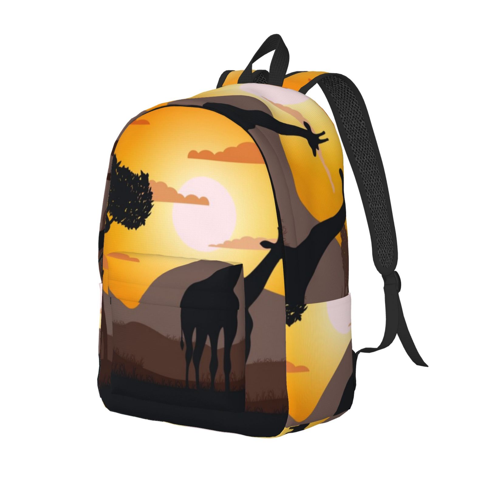 Yiaed Giraffes Of The African Savannah Print Laptop Backpack Travel ...