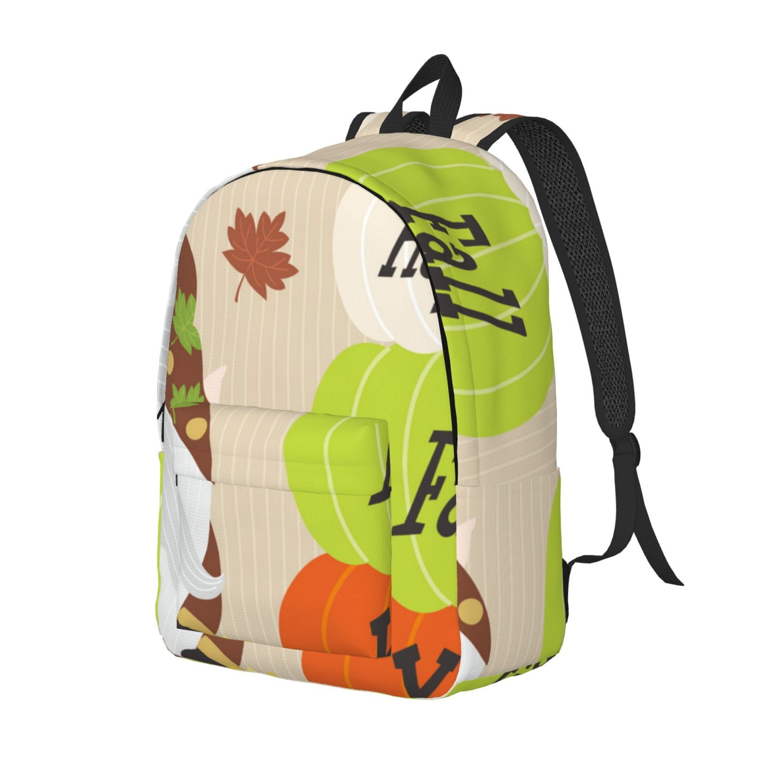 Yiaed Gnome Happy Fall Print Laptop Backpack Travel Canvas Backpack ...