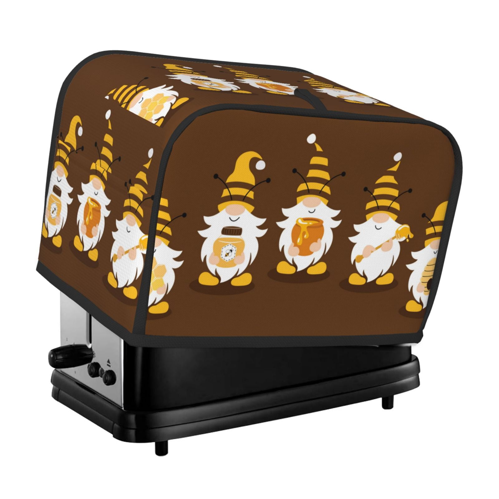 Yiaed Gnomes With Honey Print Two Slice Bread Machine Cover, Universal ...