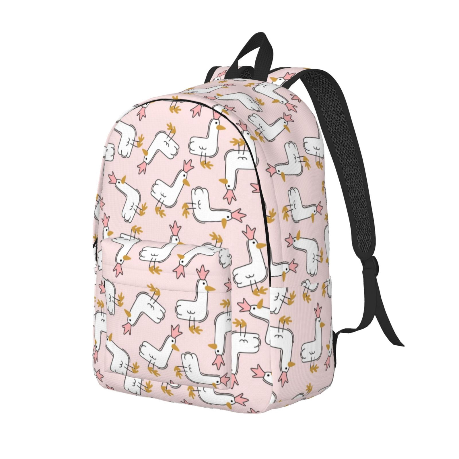 Yiaed Goose Queen Print Print Laptop Backpack Travel Canvas Backpack ...