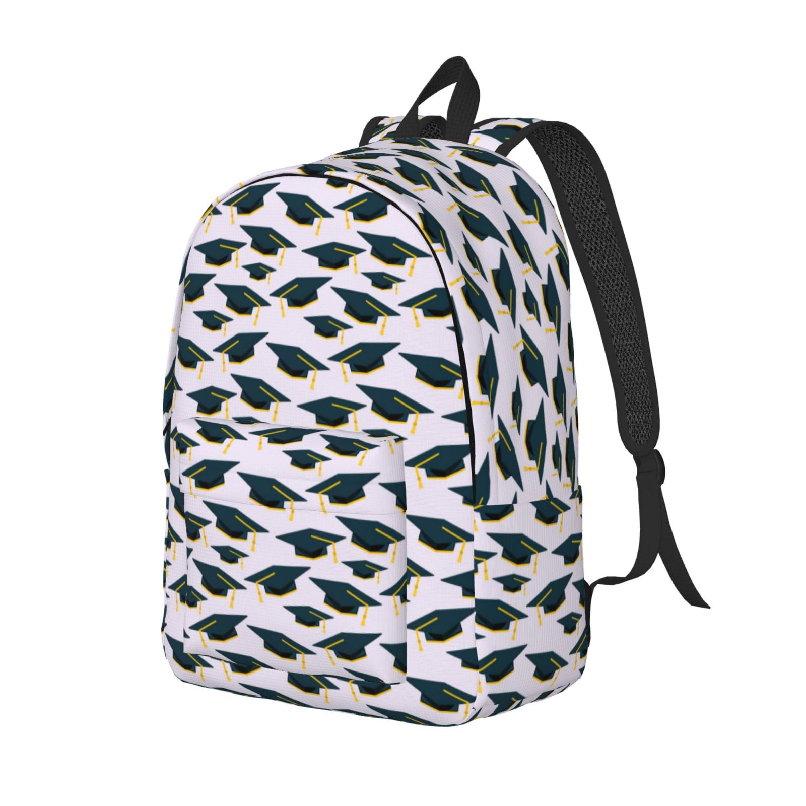 Yiaed Graduation Hats Print Print Laptop Backpack Travel Canvas ...