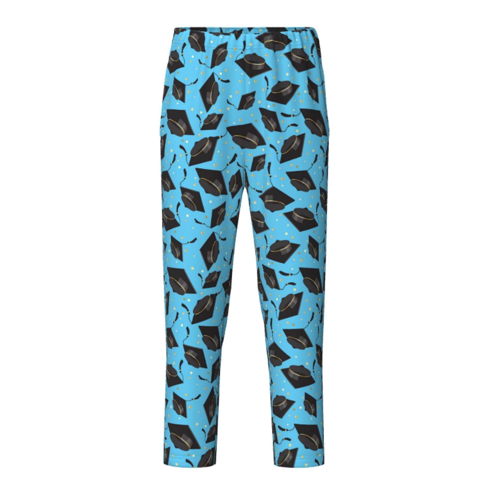 Yiaed Graduation Hats2 Print Teenagers' Lounge Pants, Loose PJ Bottoms ...