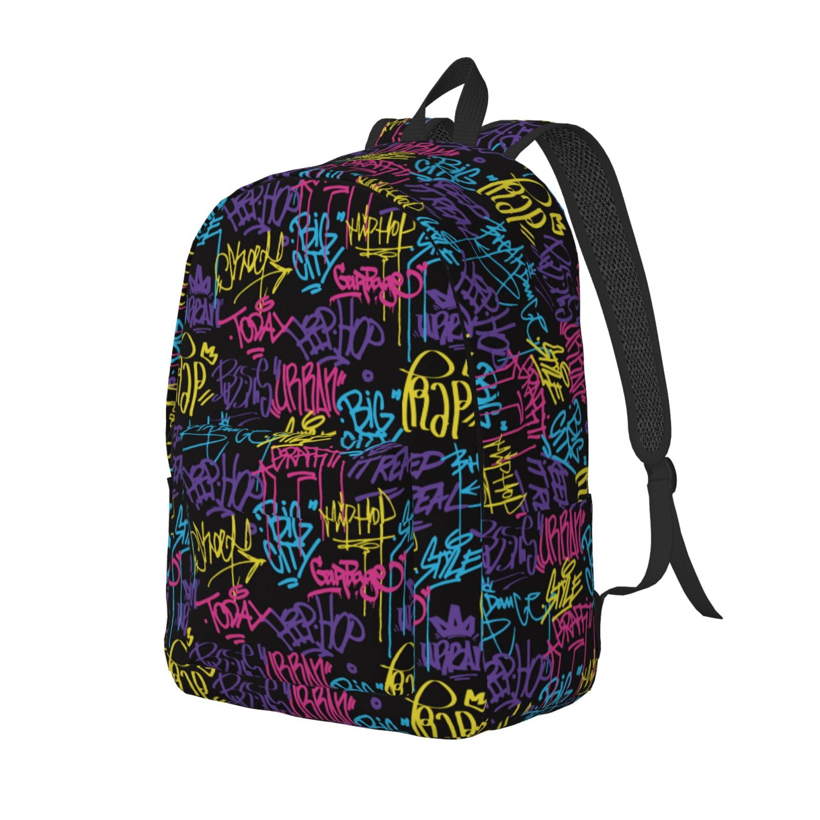 Yiaed Graffiti Art Print Print Laptop Backpack Travel Canvas Backpack ...