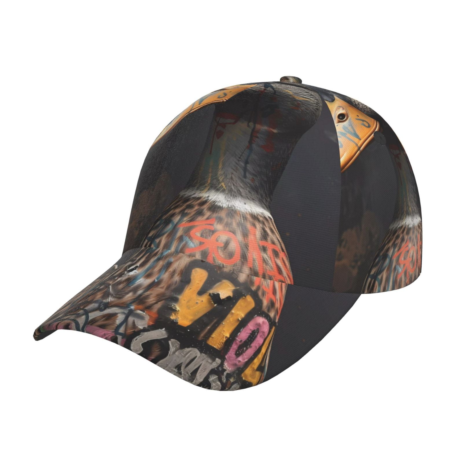 Yiaed Graffiti Cool Duck Print Cap Adjustable Size for Running Workouts ...