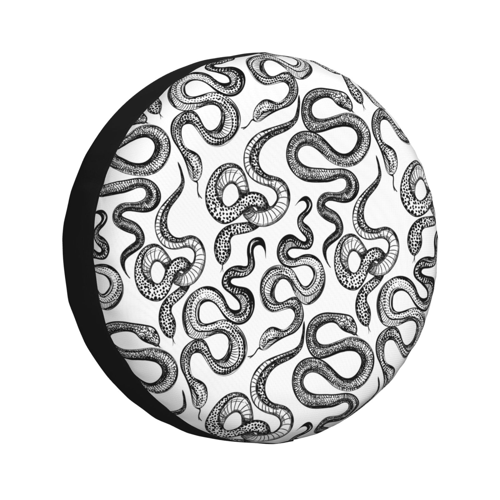 Yiaed Hand Drawn Snake Print Tire Wheel Cover, Waterproof Spare Tire ...