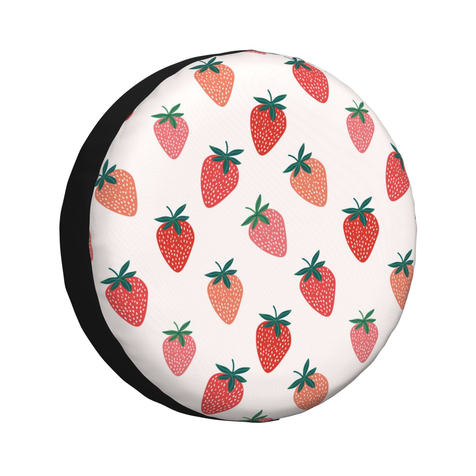 Yiaed Hand Drawn Strawberry Print Tire Wheel Cover, Waterproof Spare ...