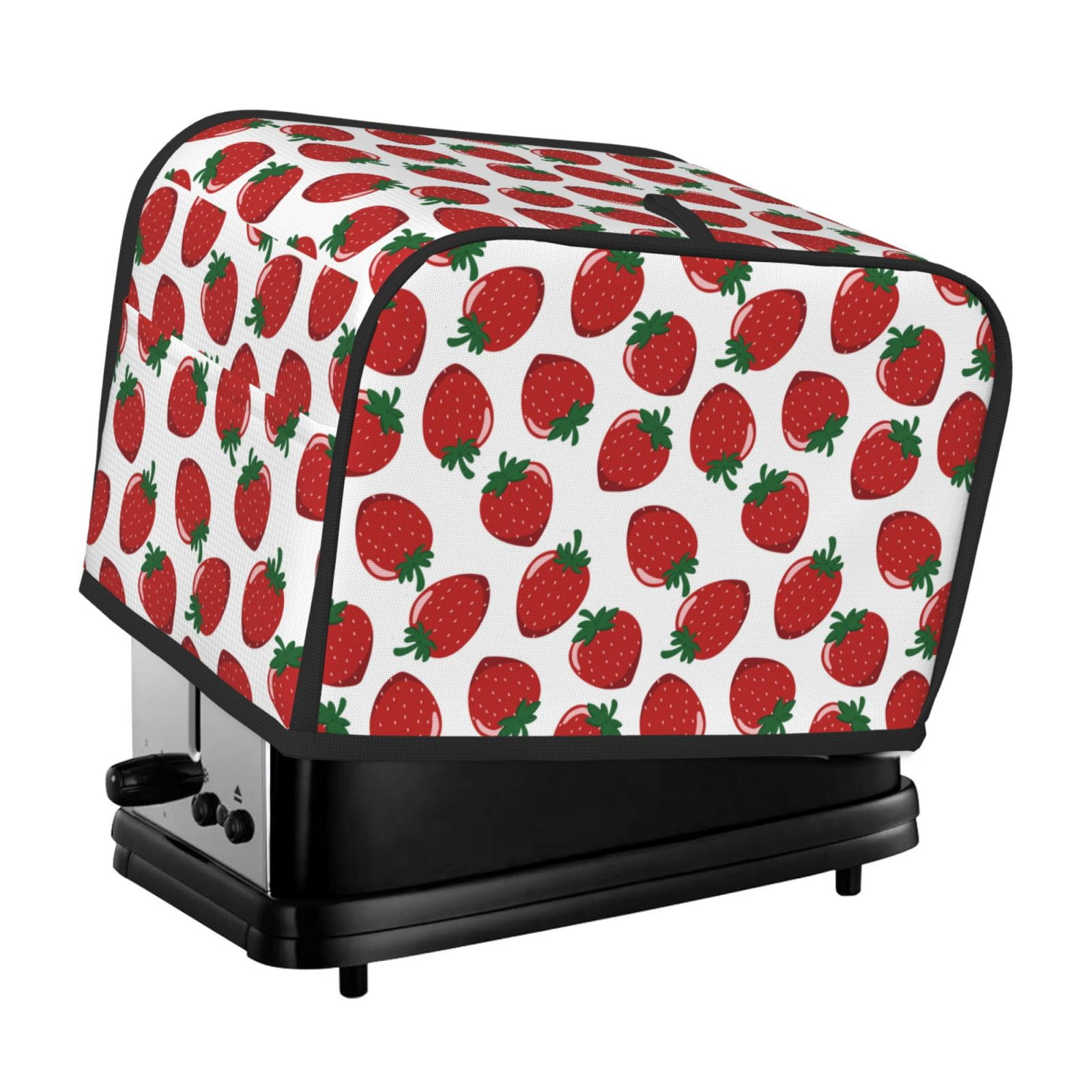 Yiaed Hand Drawn Strawberry Print Two Slice Bread Machine Cover ...
