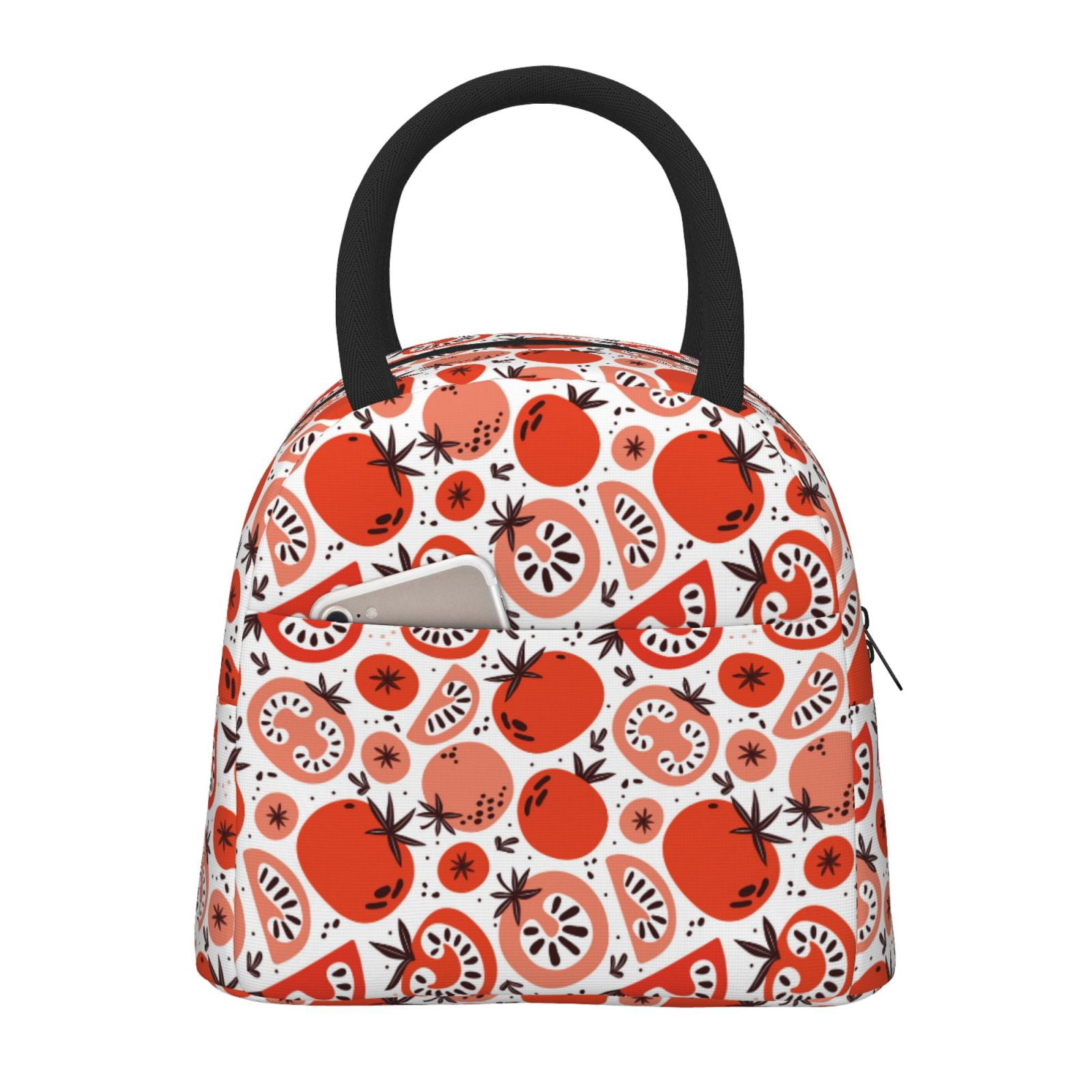 Yiaed Hand Drawn Tomatoes Print Lunch Bag Adult Insulated Lunch Box ...