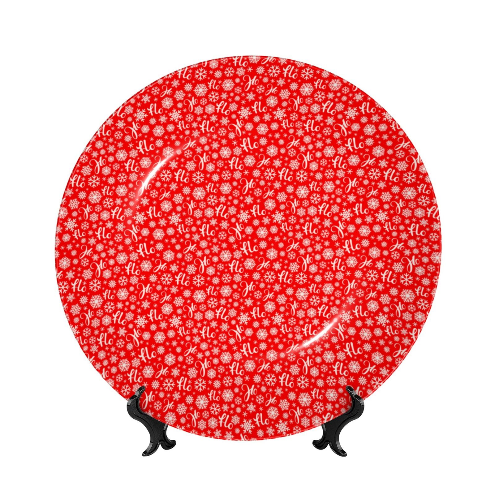 Yiaed Hohoho4 Print Bone China Decorative Plate Ceramic Dinner Plates ...