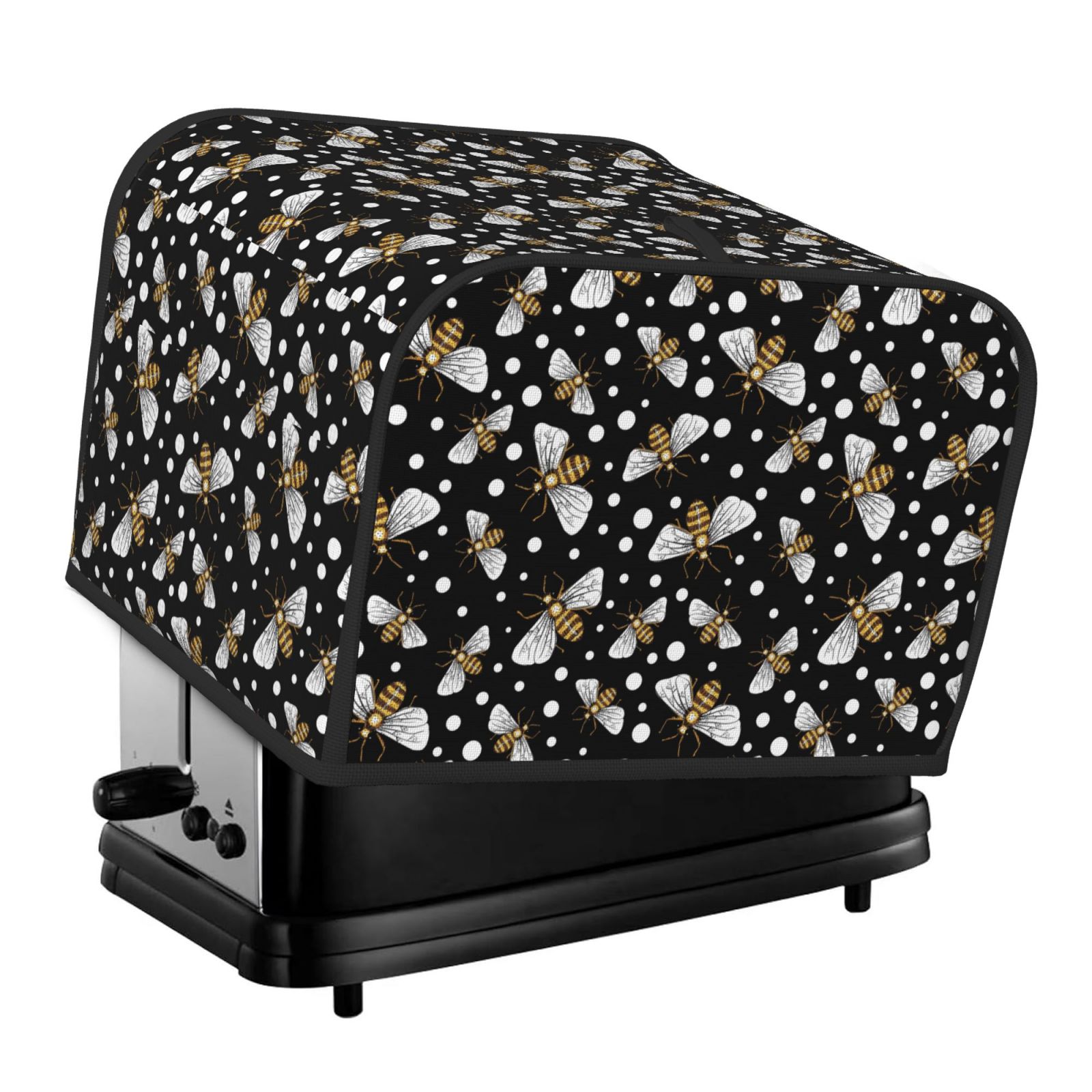 Yiaed Honey Bees at Night Print 4 Slice Toaster Dust Cover Bread ...