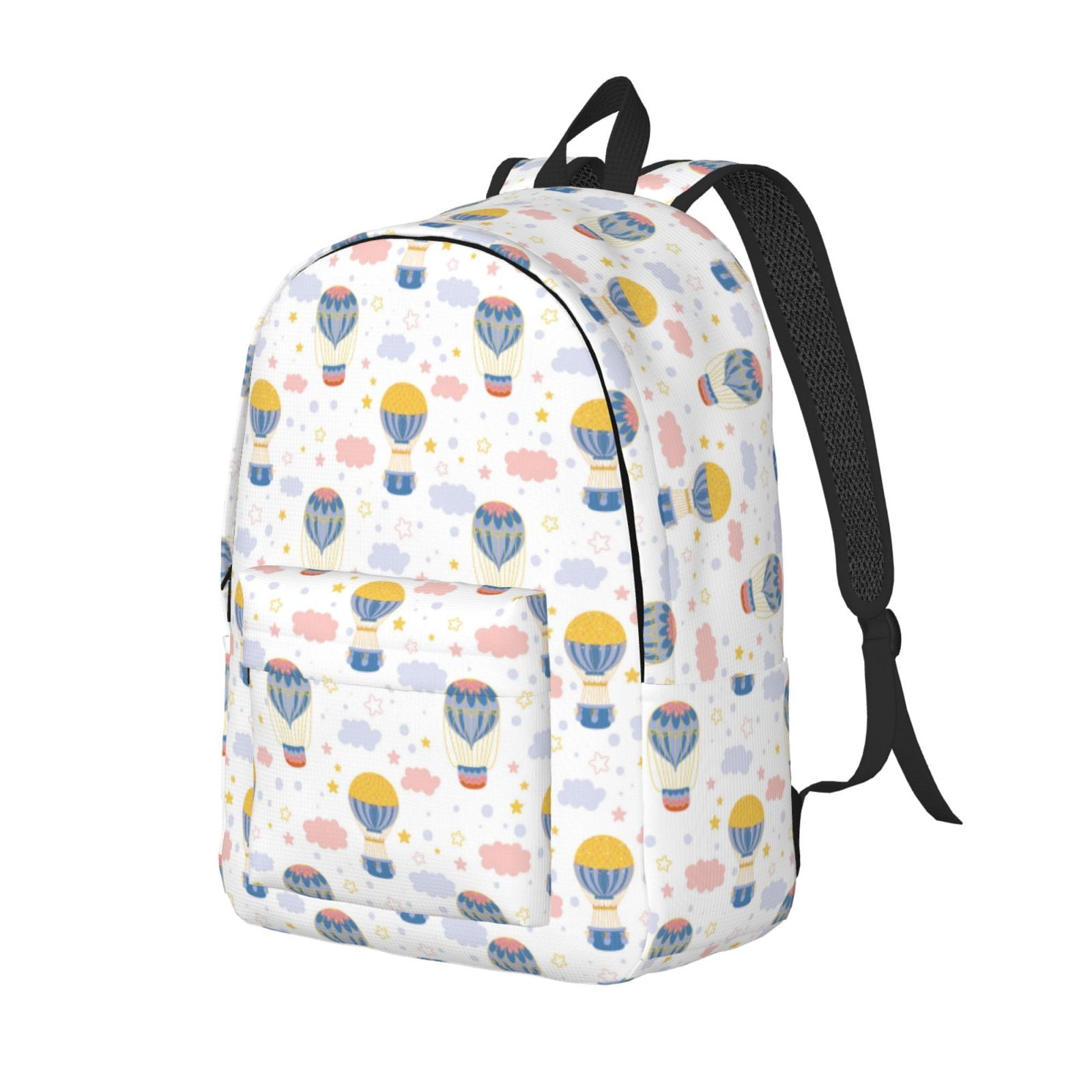 Yiaed Hot Air Balloon Print Print Laptop Backpack Travel Canvas ...