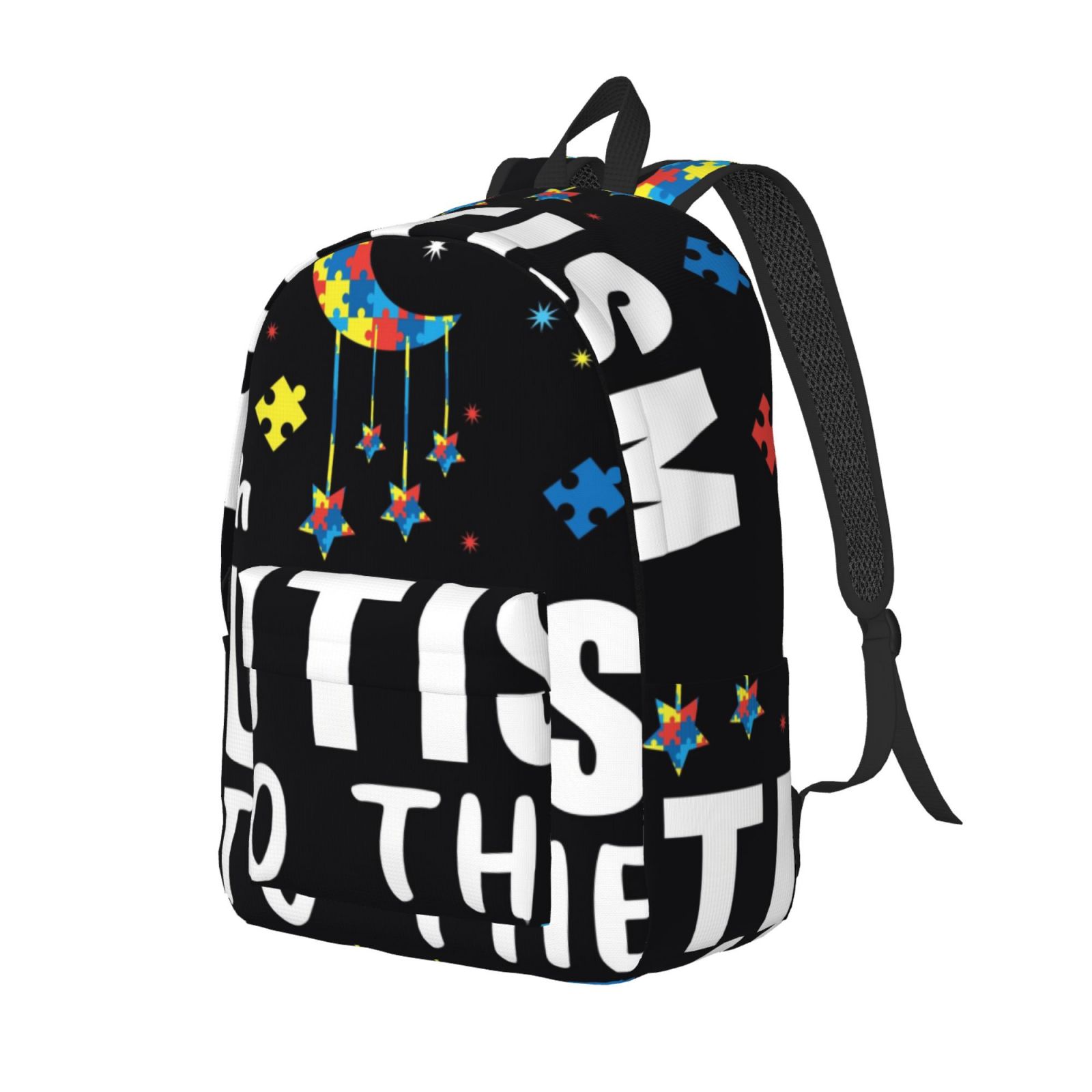 Yiaed I Love With Autism To The Moon And Back Print Laptop Backpack ...
