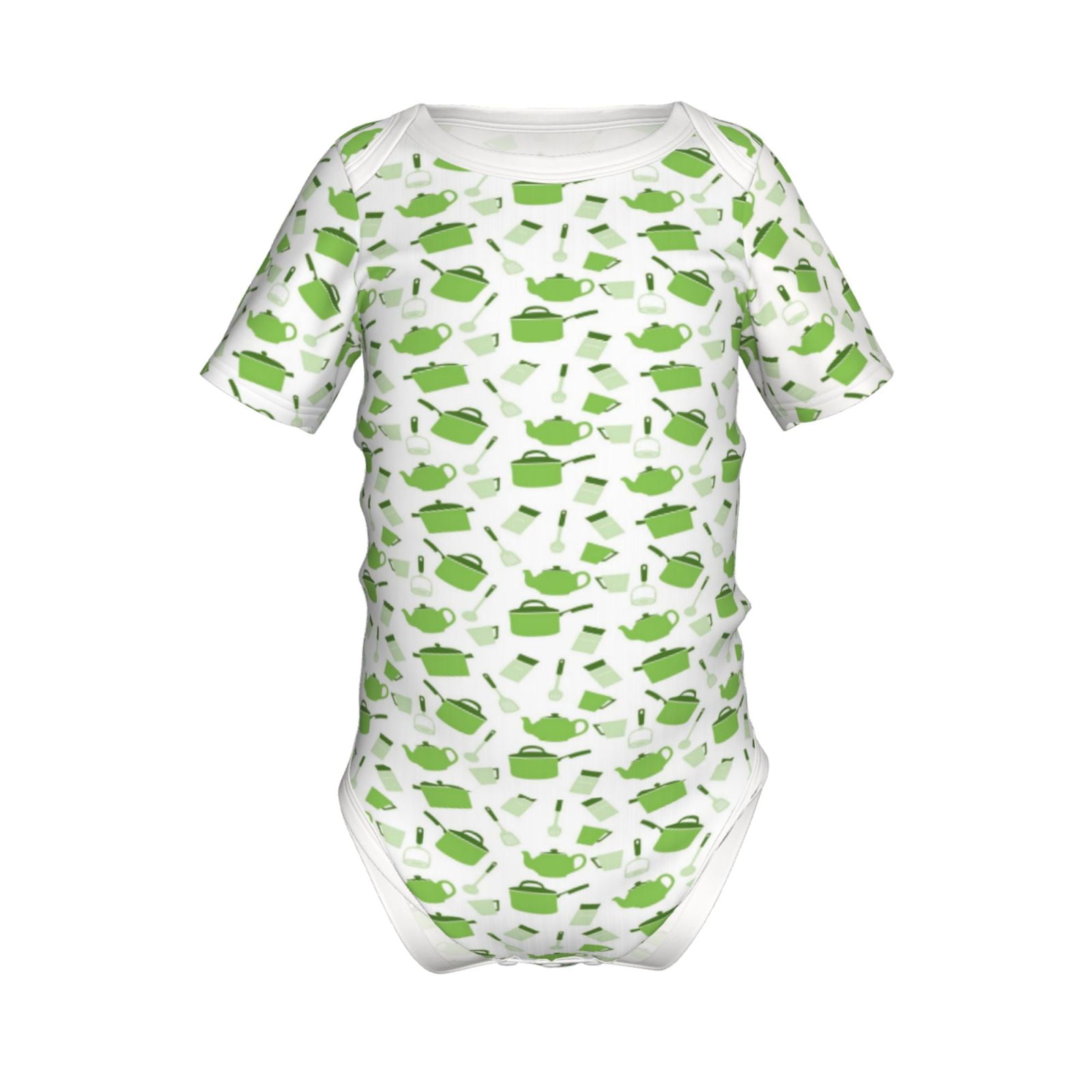 Yiaed Kitchen Utensiles Cooking Pots Print Infant Climbing Short Sleeve ...