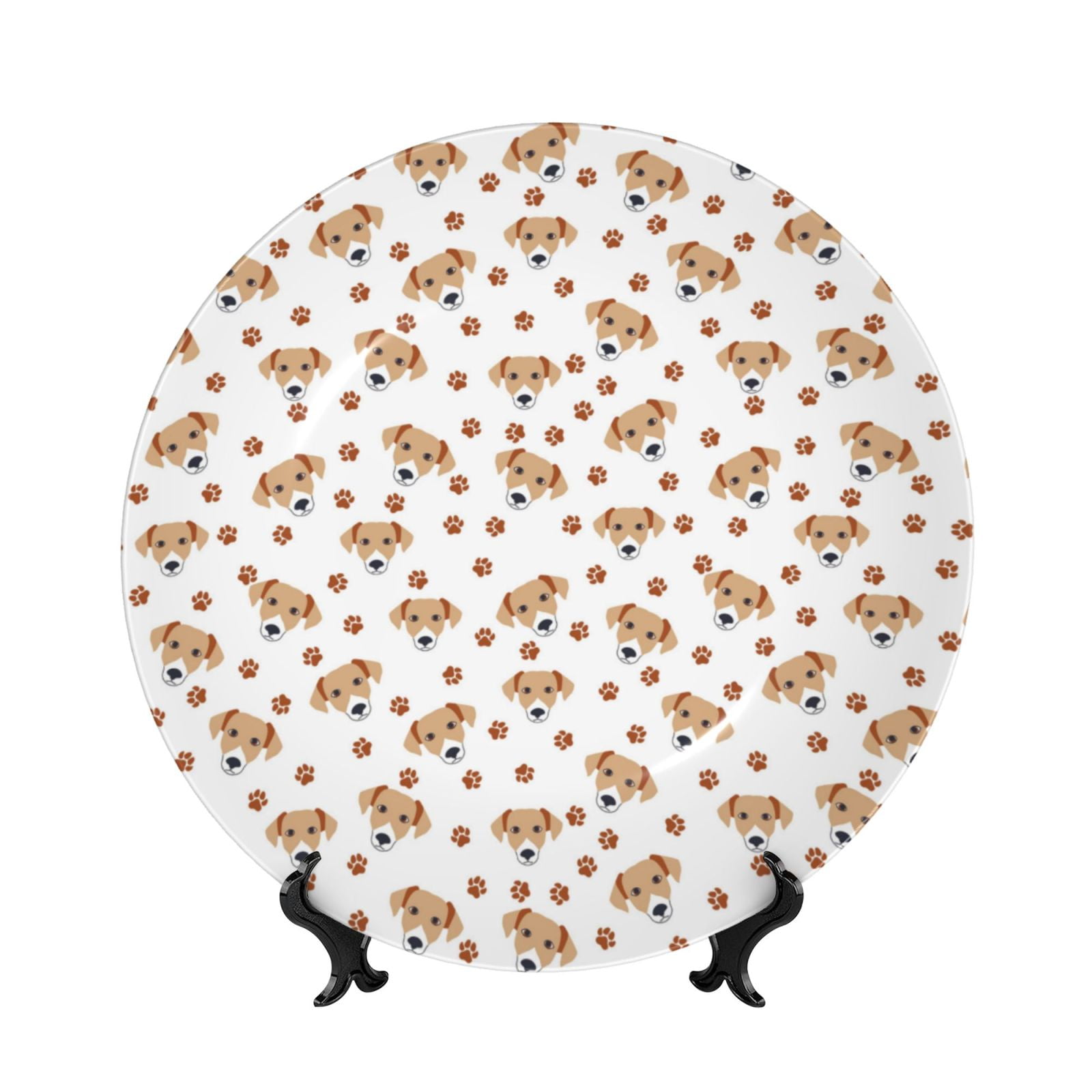 Yiaed Labrador Retriever Dog Print Bone China Decorative Plate Ceramic ...