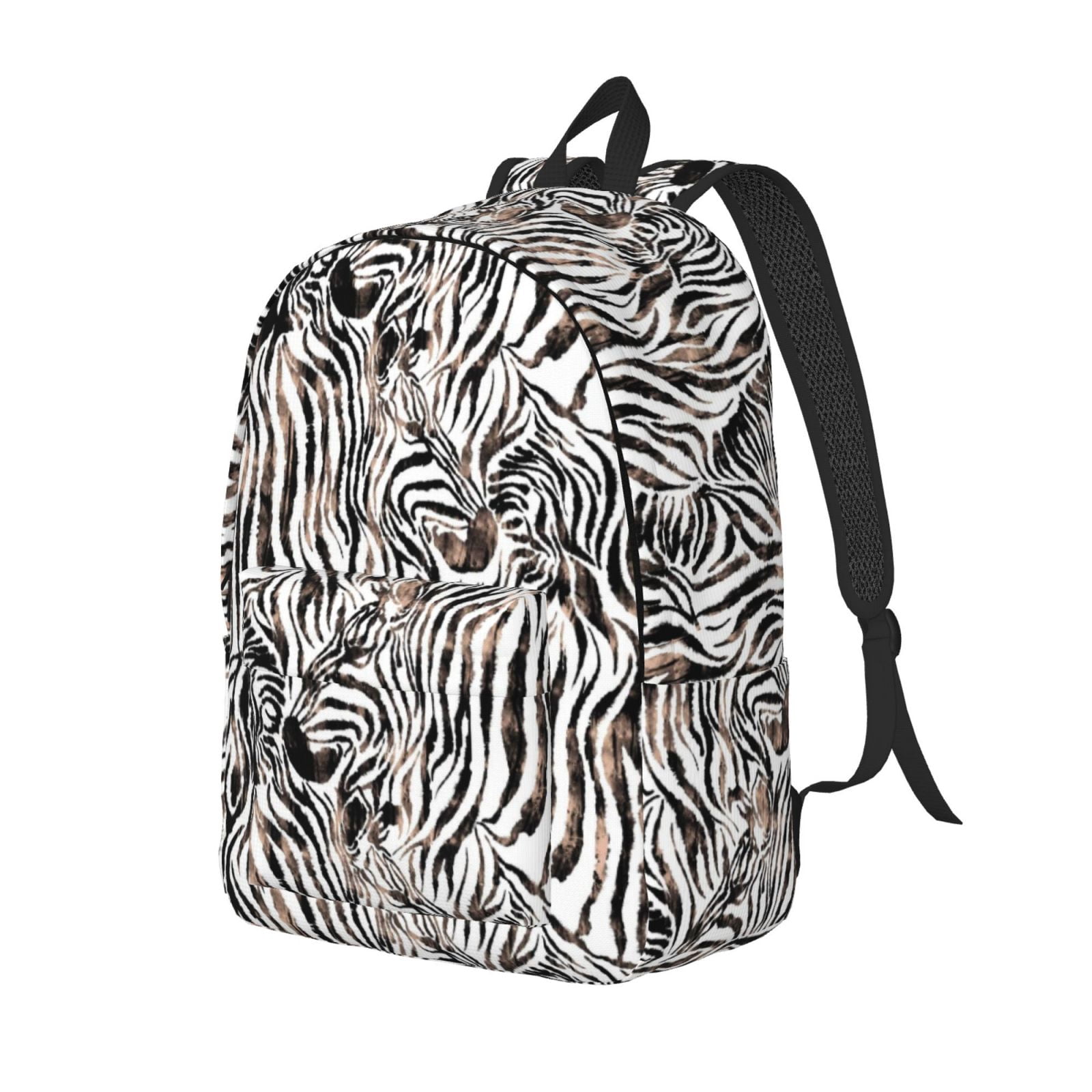 Yiaed Leopard And Zebra Print Print Laptop Backpack Travel Canvas ...