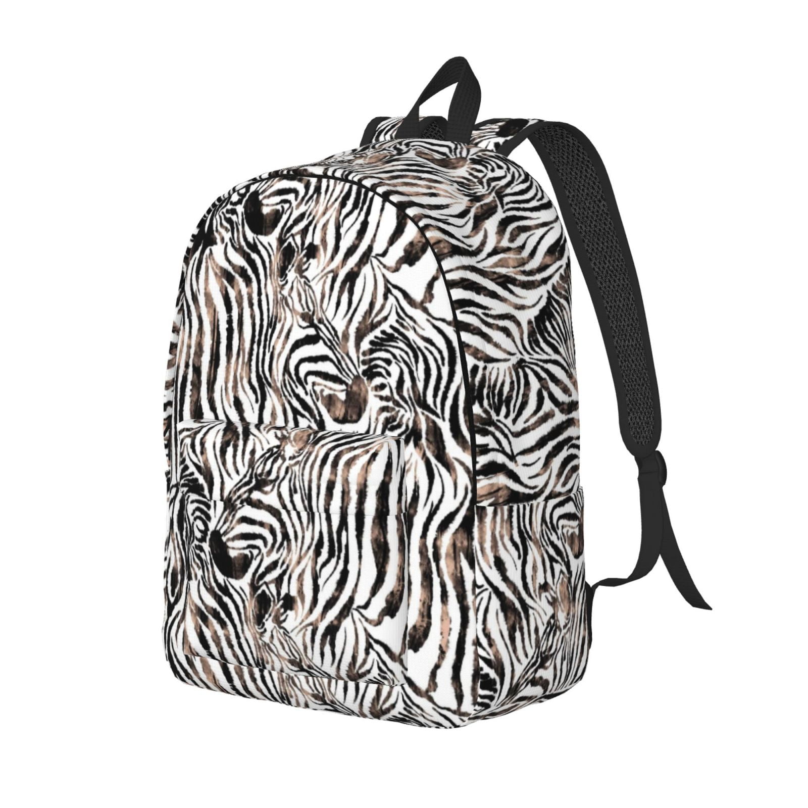 Yiaed Leopard And Zebra Print Print Laptop Backpack Travel Canvas ...