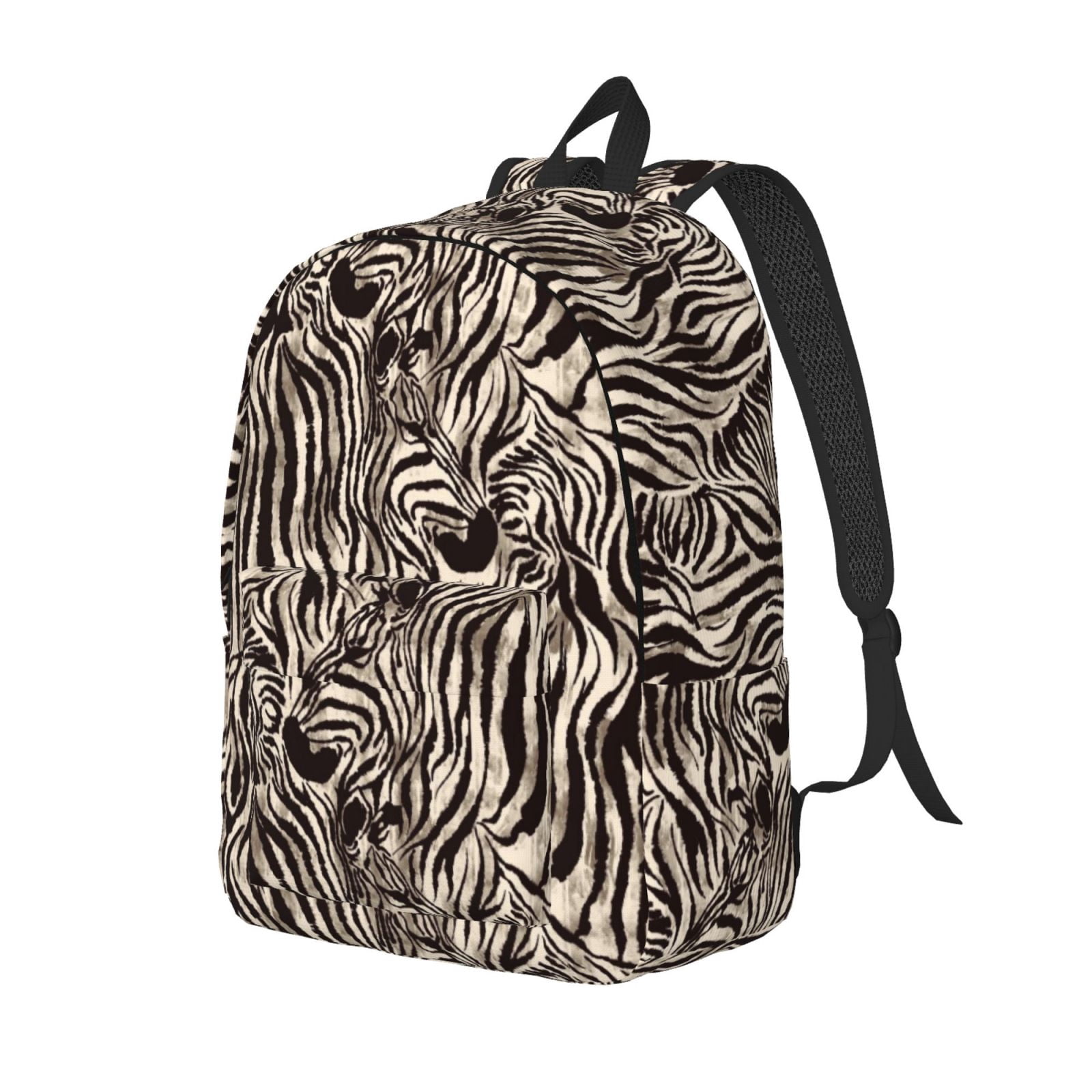 Yiaed Leopard And Zebra1 Print Print Laptop Backpack Travel Canvas ...