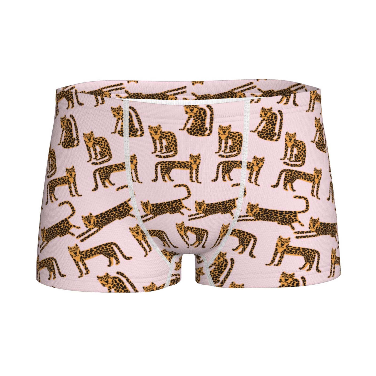 Yiaed Leopard Print Print Boys' Boxer Briefs Cotton Casual Stretch ...