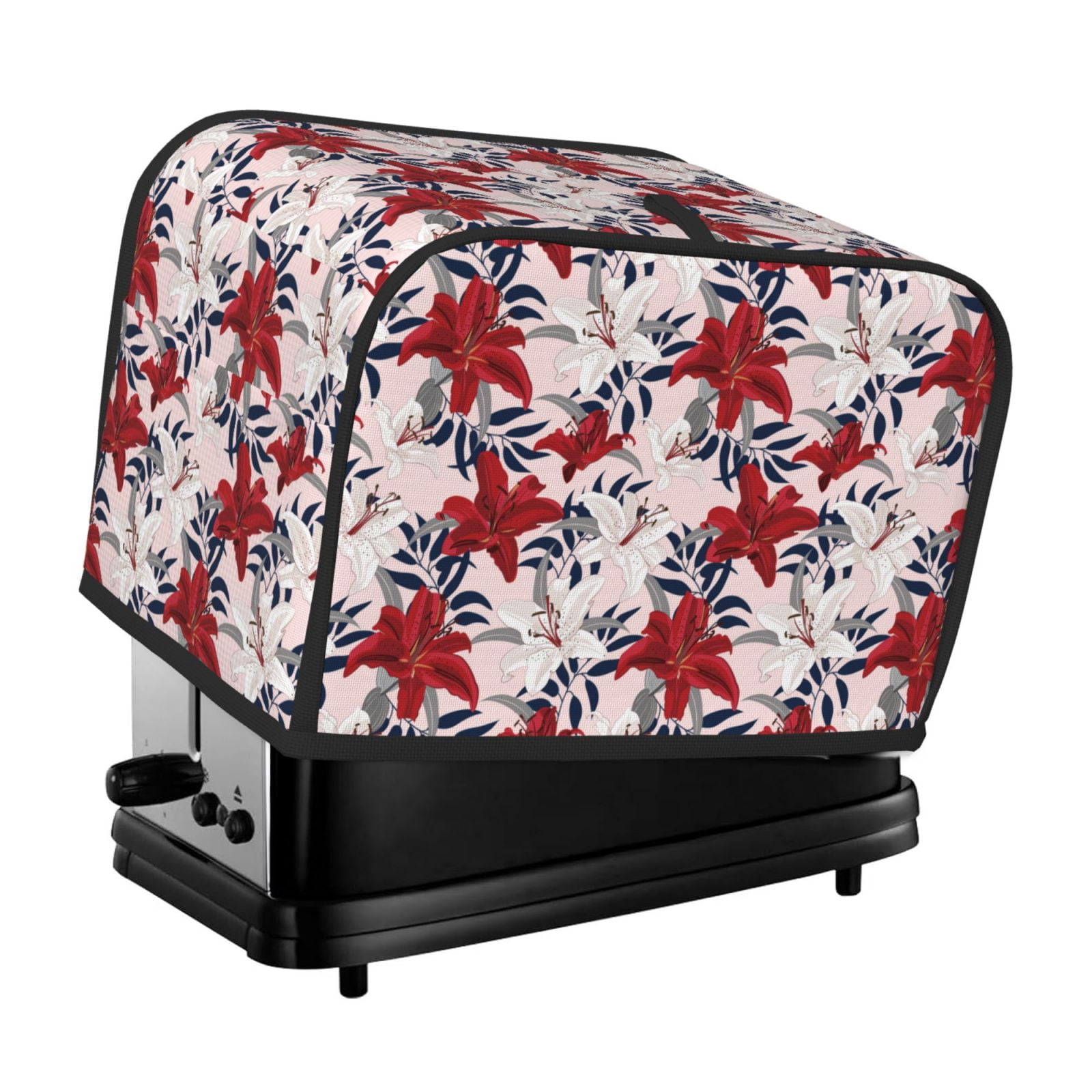Yiaed Lilies Flowers Print Two Slice Bread Machine Cover, Universal ...