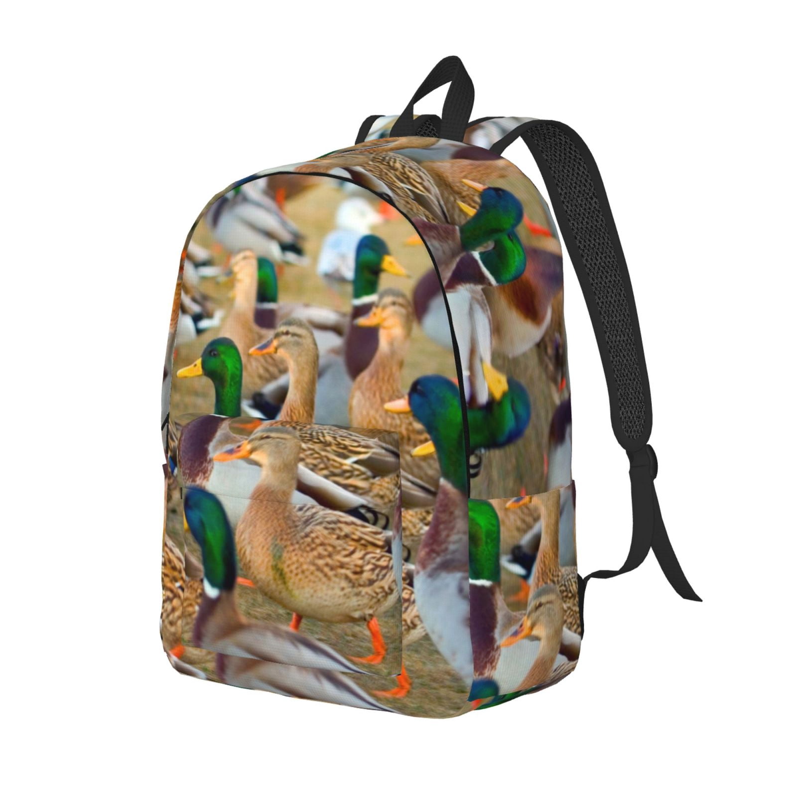 Yiaed Mallard Ducks Print Laptop Backpack Travel Canvas Backpack ...