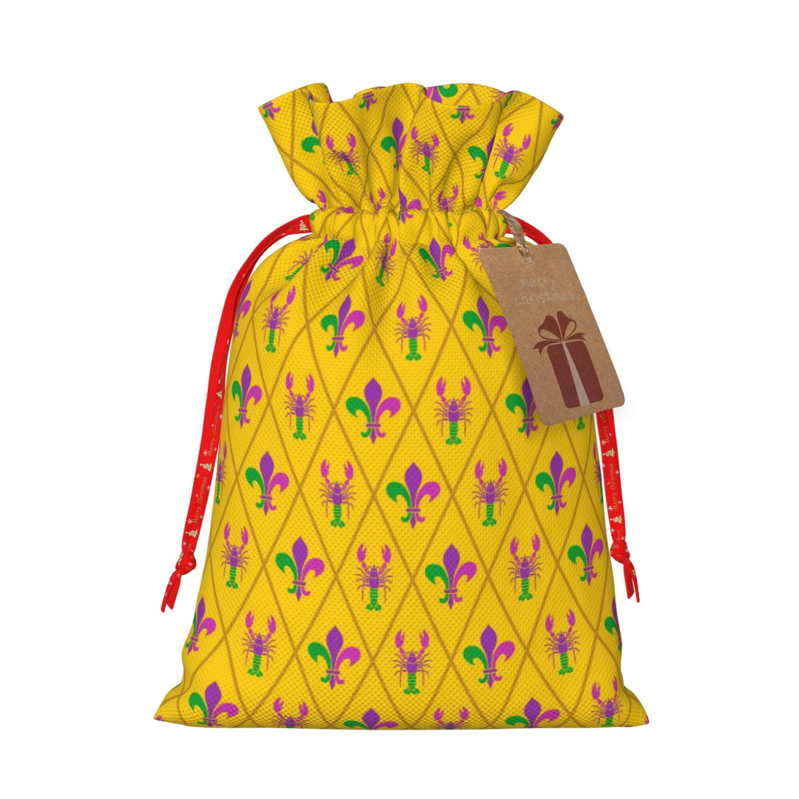 Yiaed Mardi Gras Crayfish and Fleur de lis 标题-Small - Walmart.com