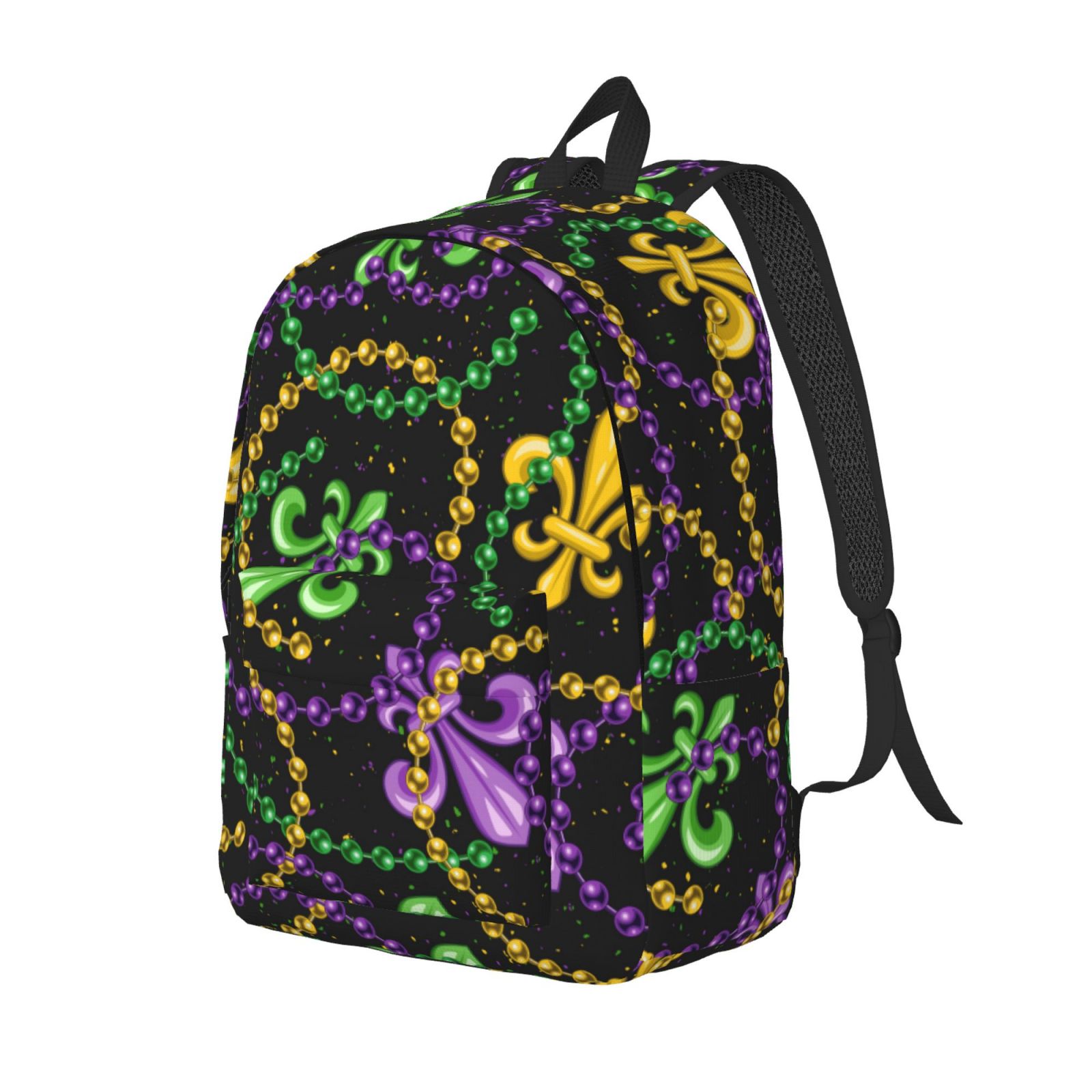 Yiaed Mardi Gras6 Print Print Laptop Backpack Travel Canvas Backpack ...
