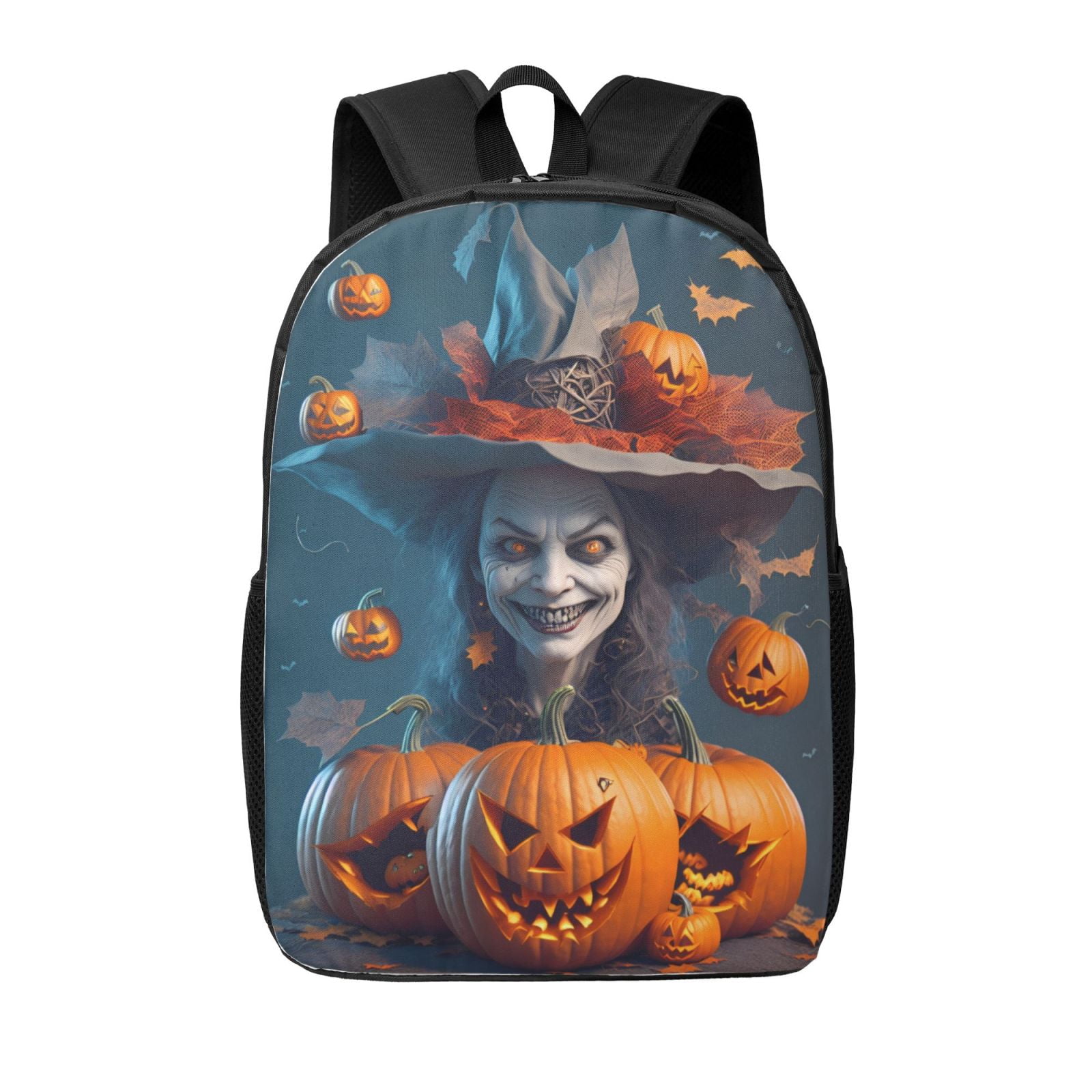 Yiaed Modern Style Pumpkin Witch Print Travel Laptop Backpack, 17 Inch ...