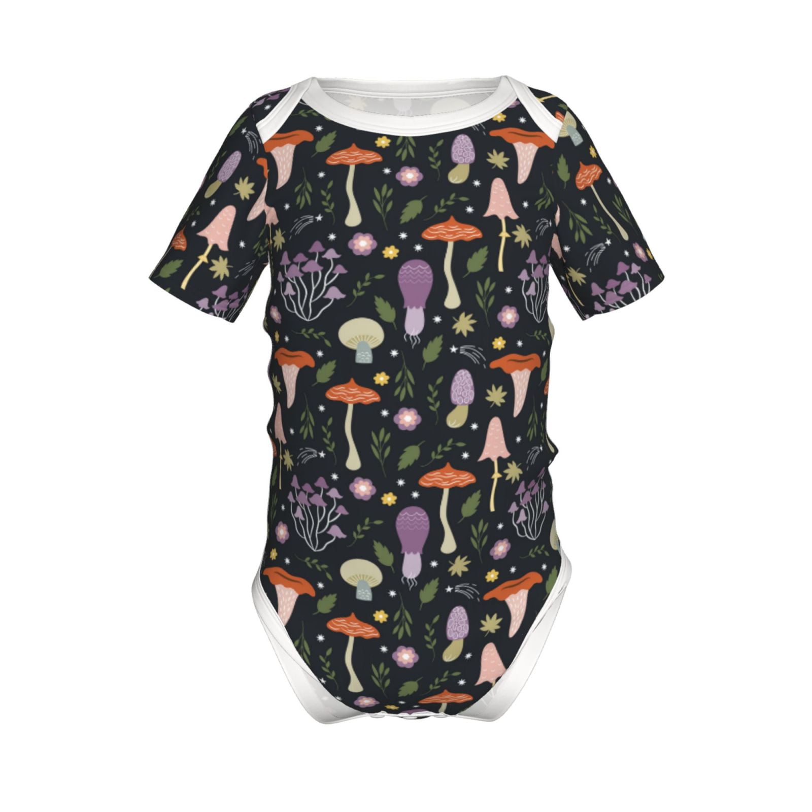 Yiaed Mushrooms Print Infant Climbing Short Sleeve Onesie One-Piece ...
